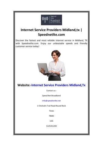 Internet Service Providers Midland,tx Speednetlte.com