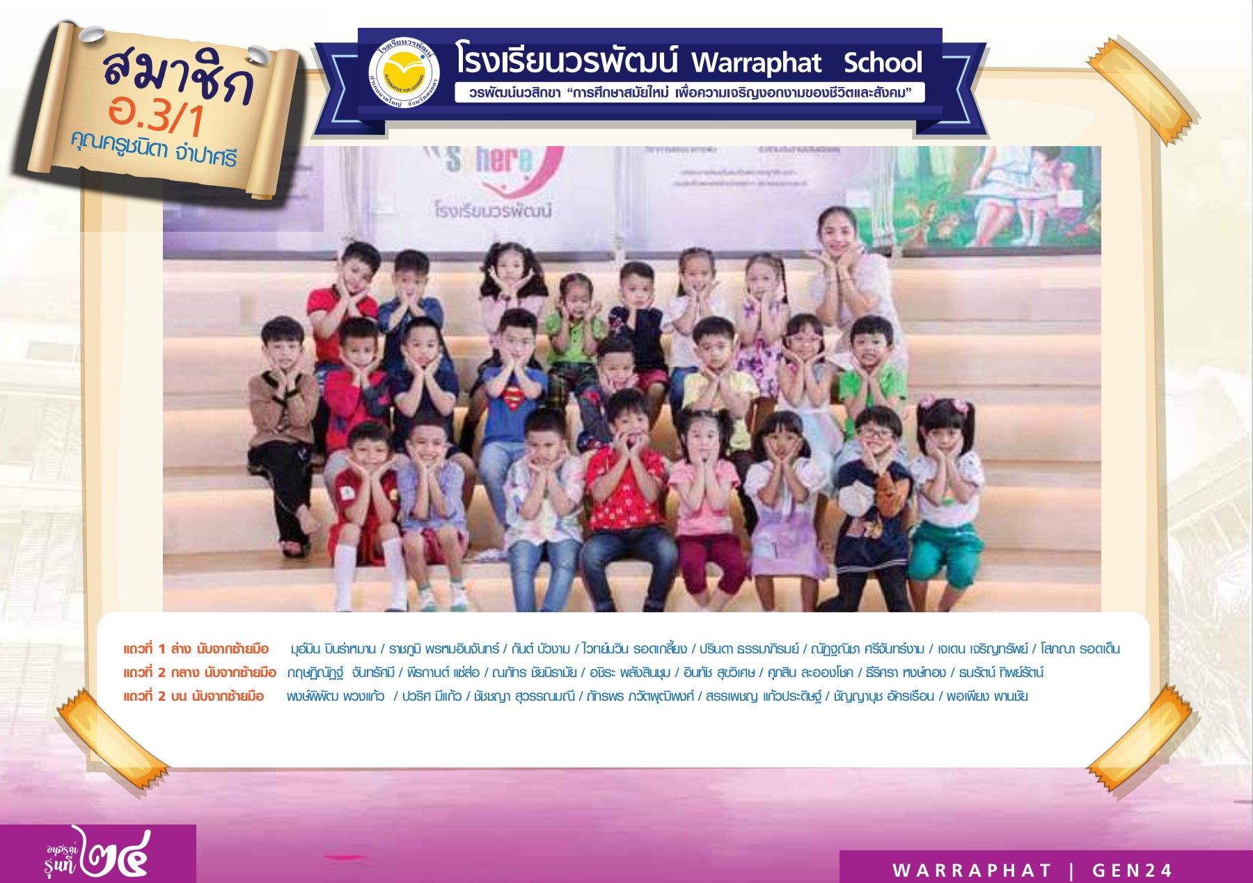 อนุสรณ์รุ่นที่ 24 - Warraphat School - Page 33 | Flip PDF Online | PubHTML5