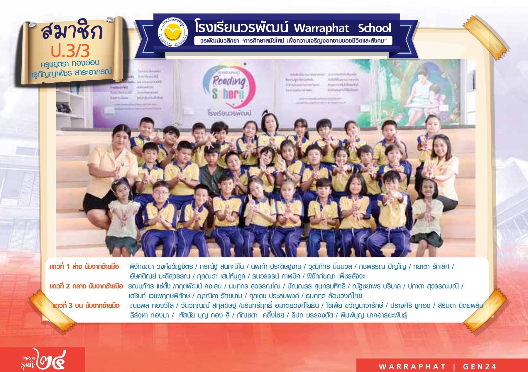 อนุสรณ์รุ่นที่ 24 - Warraphat School - Page 49 | Flip PDF Online | PubHTML5
