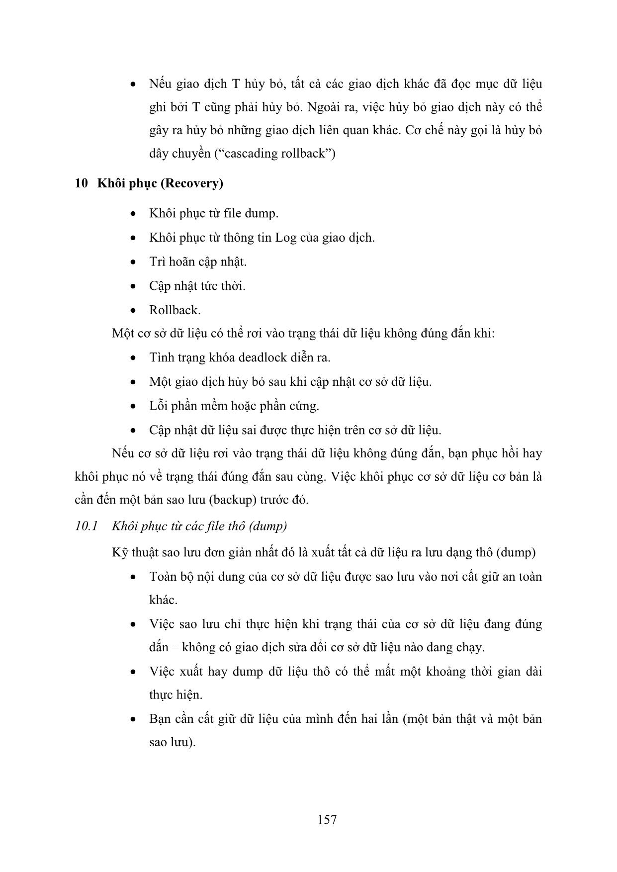 giao trinh CSDL - tranhongquang11 - Trang 167 | PDF lật trang trực tuyến | PubHTML5