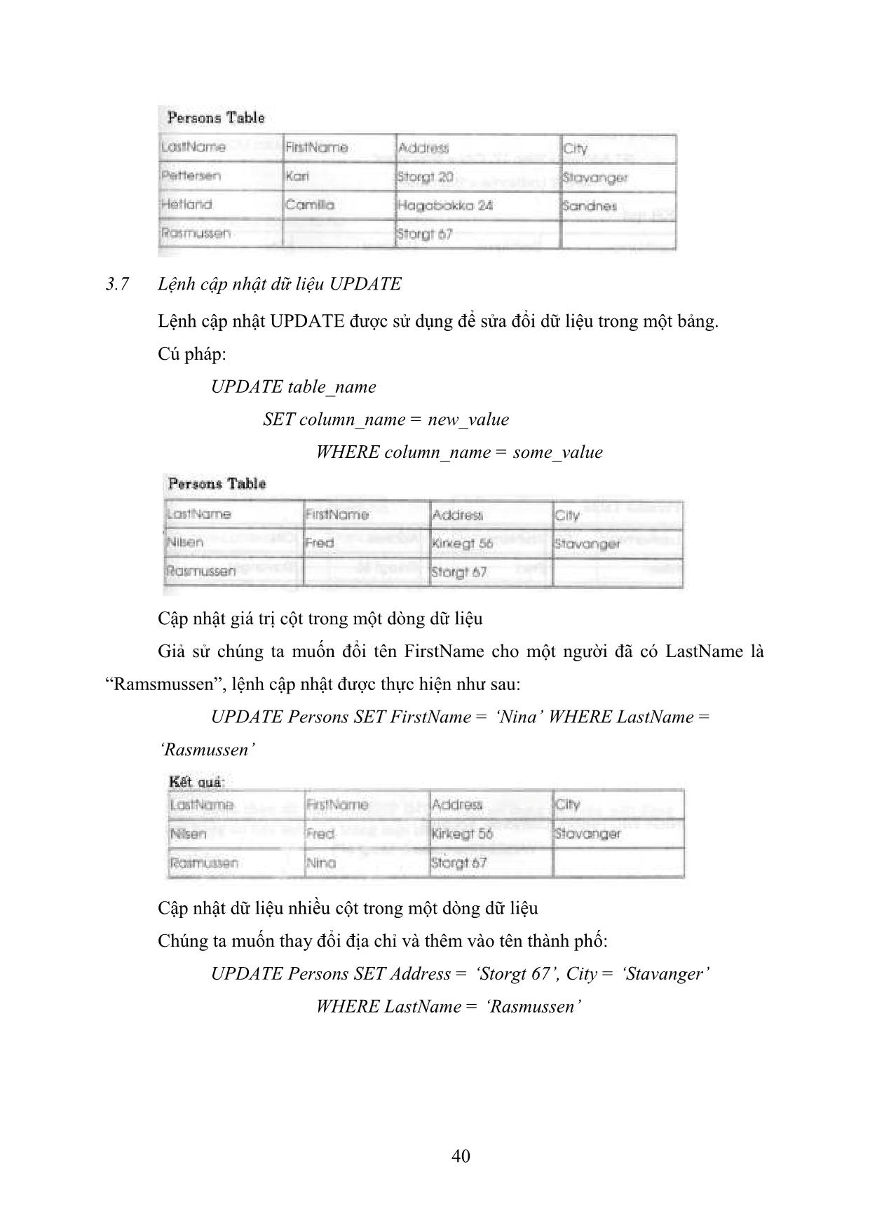 giao trinh CSDL - tranhongquang11 - Trang 50 | PDF lật trang trực tuyến | PubHTML5