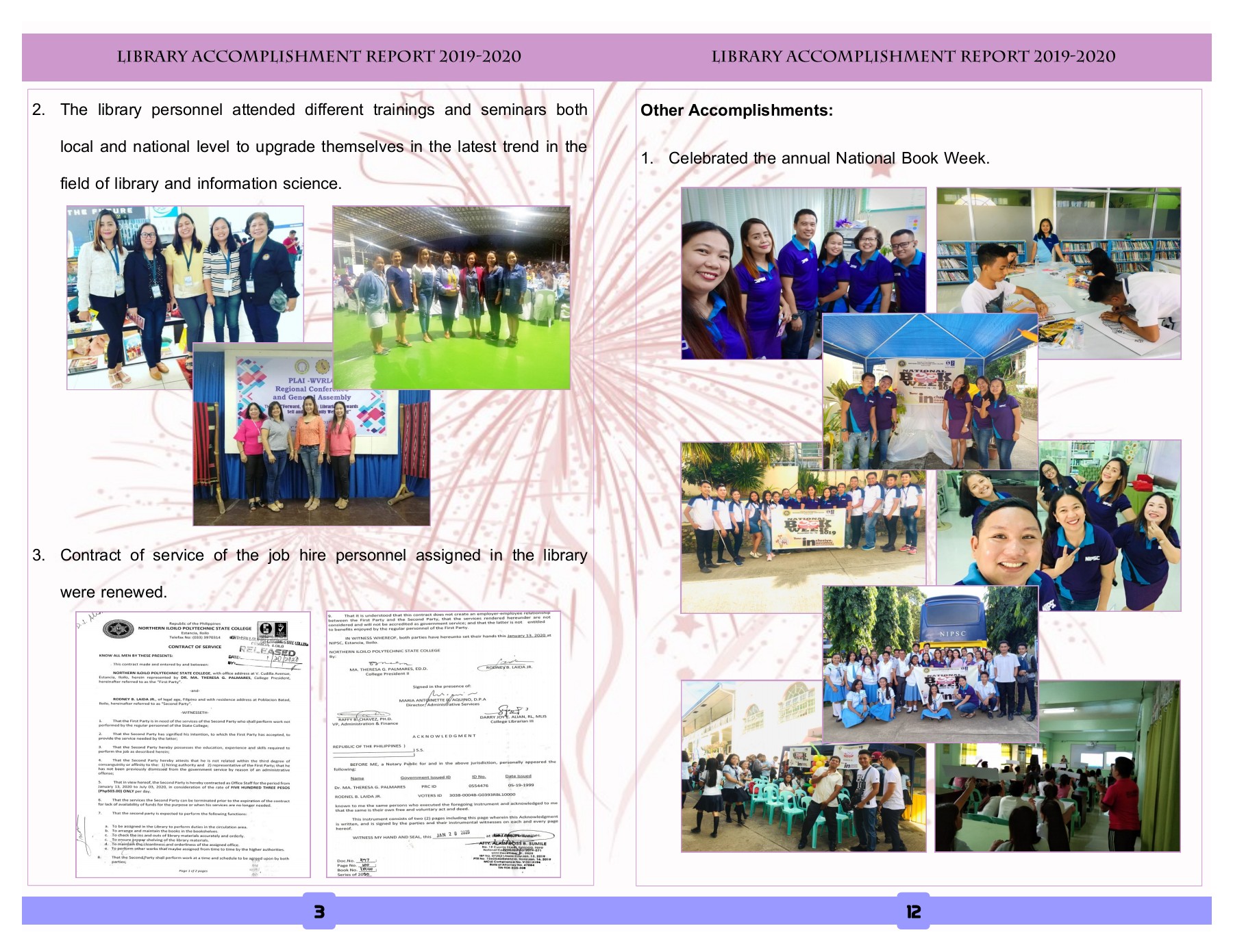 Library Accomplishment Report 2020 - DARRY JOY ALIAN - Page 4 | Flip ...