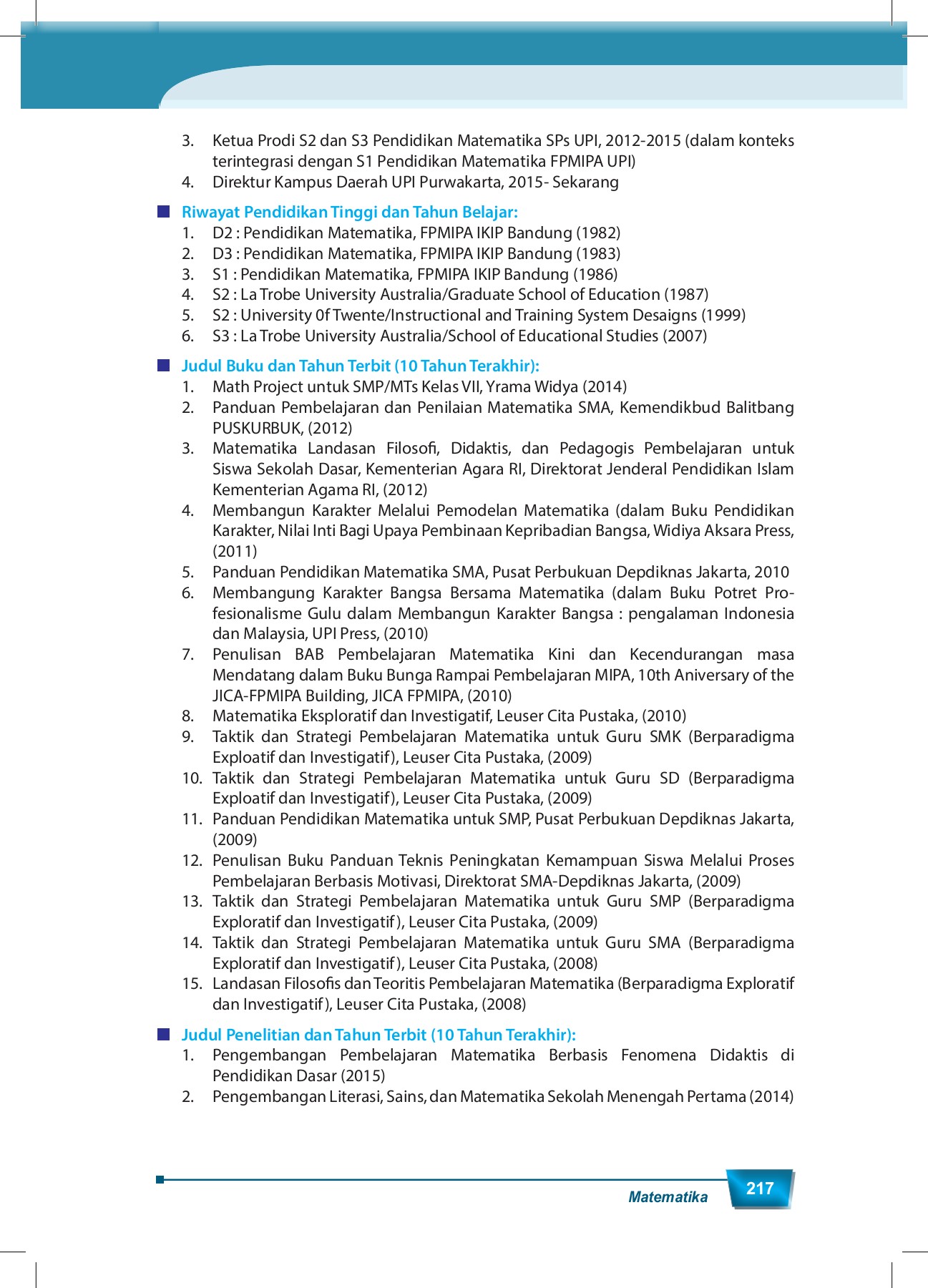MATEMATIKA - PERPUSTAKAAN SMK NEGERI 1 TAPAKTUAN - Halaman 218 | PDF Online | PubHTML5