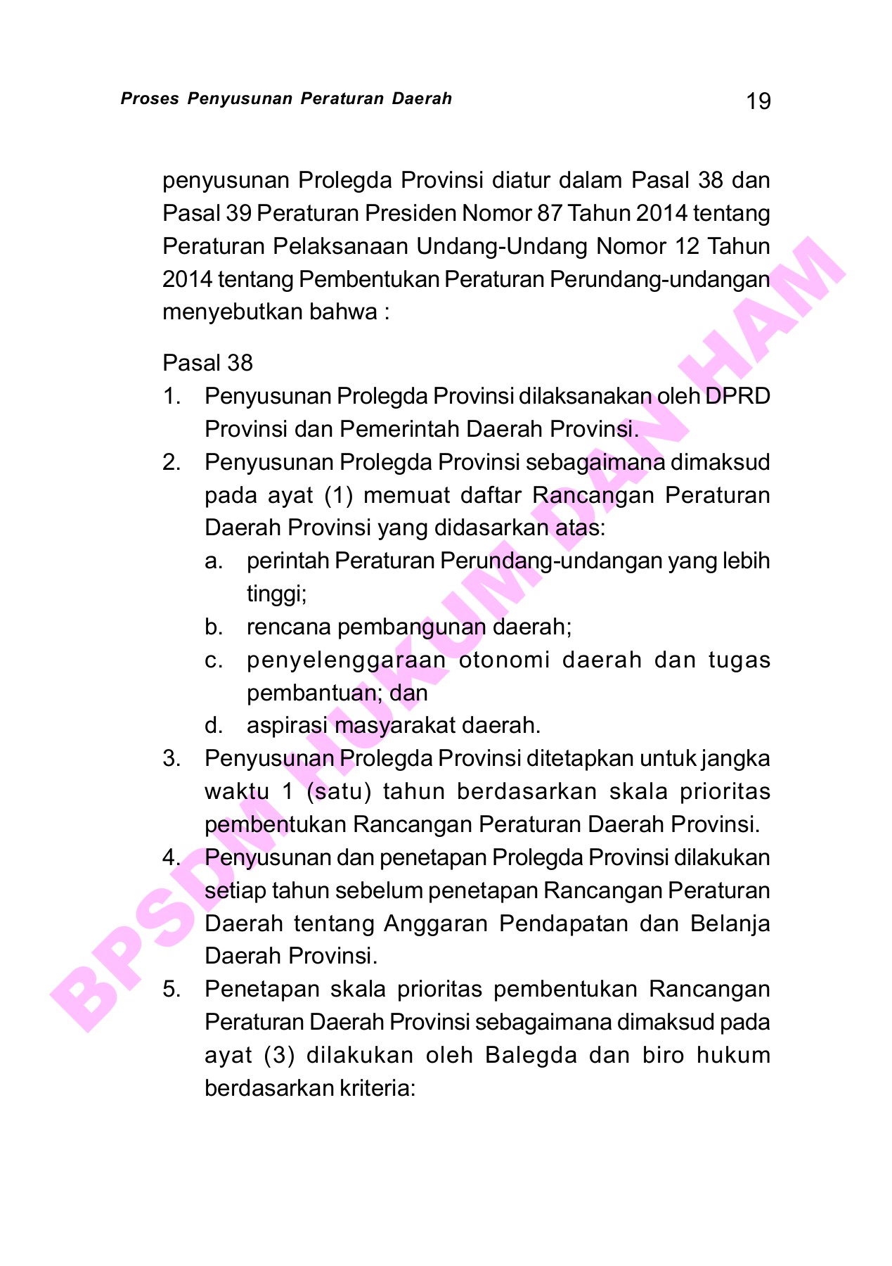 PROSES PENYUSUNAN PERATURAN DAERAH - bpsdmhumas - Halaman 27 | PDF Online | PubHTML5