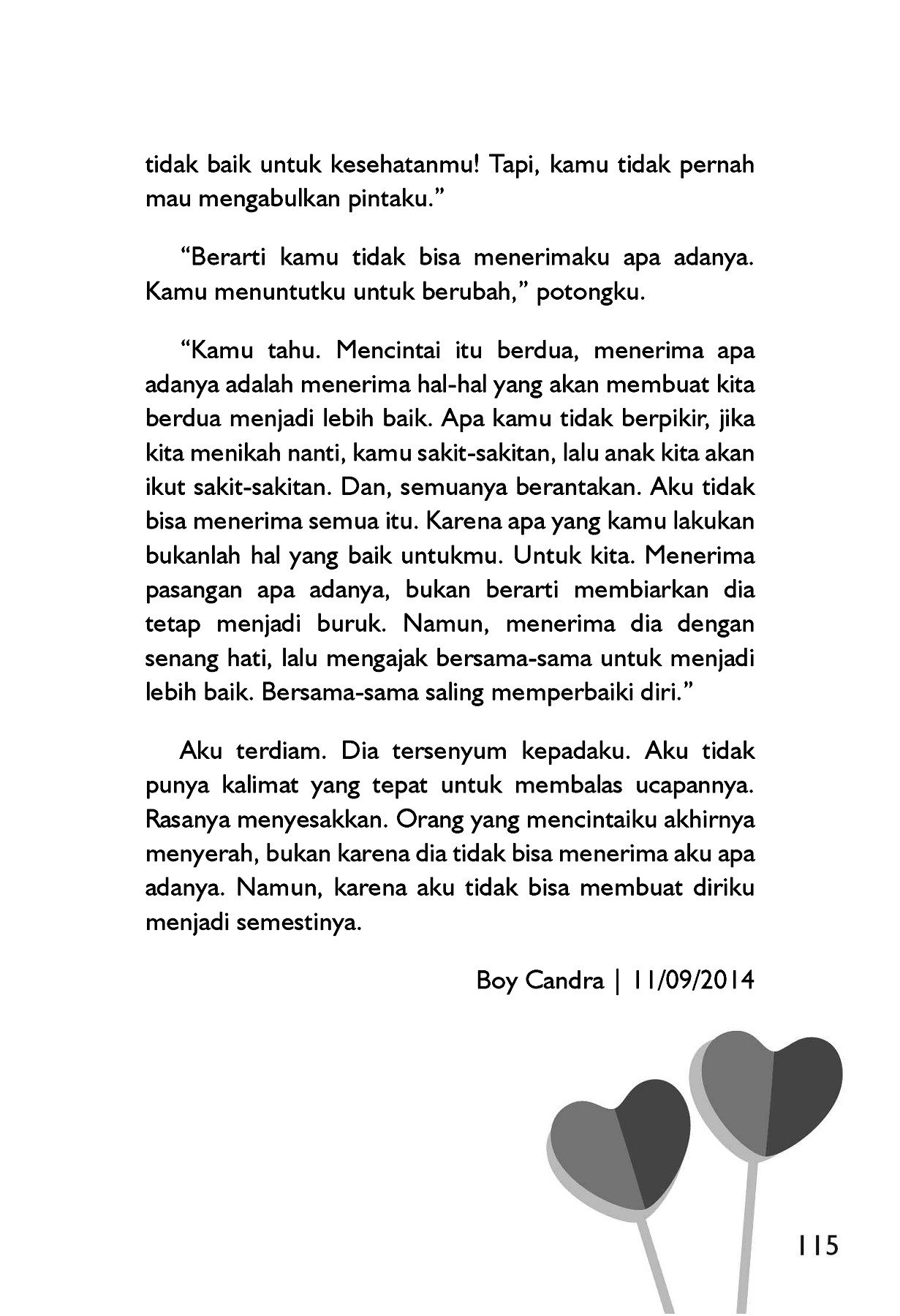 Boy Candra - Catatan Pendek untuk Cinta yang Panjang - SPEGASALIBRARY ...