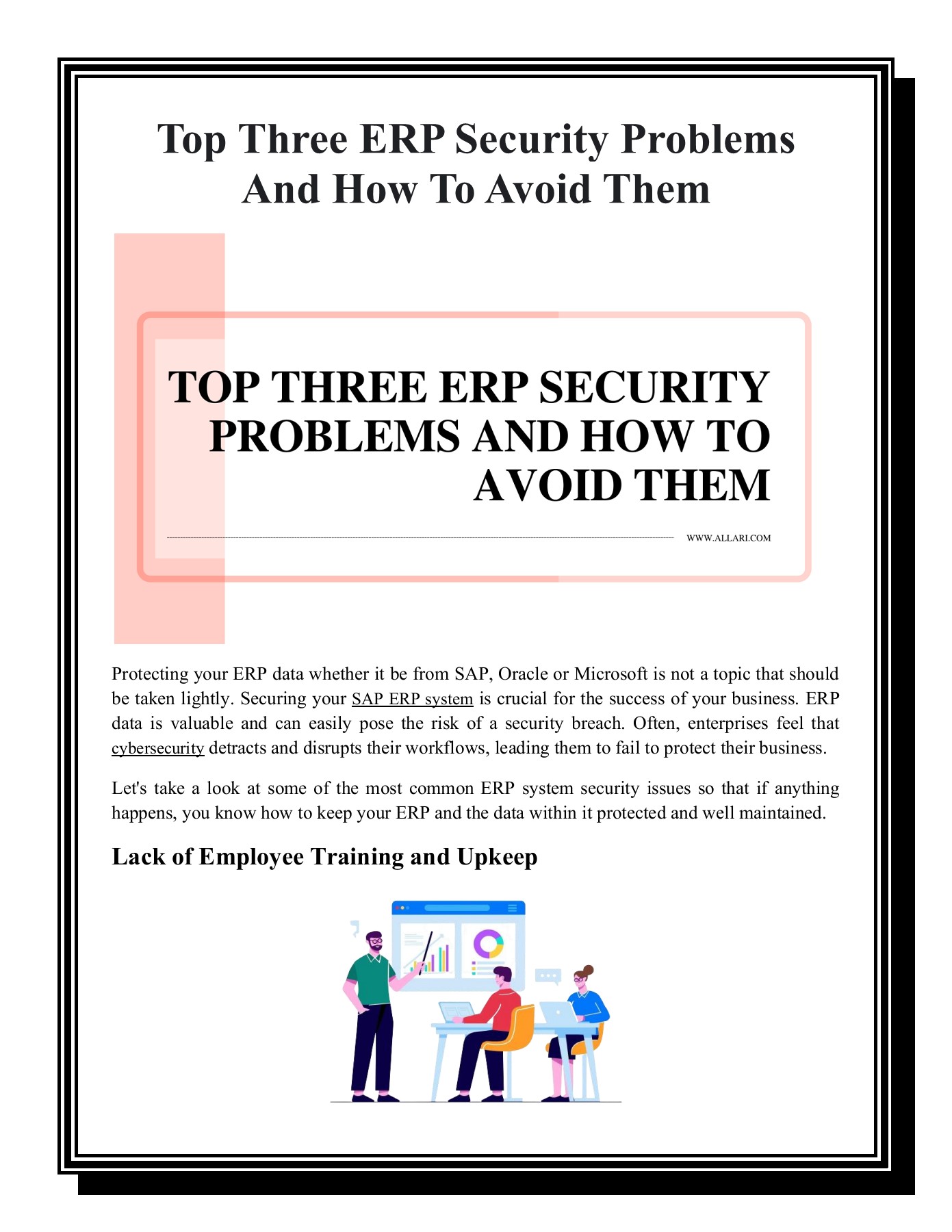 Top Three ERP Security Problems And How To Avoid Them - Allari - Page 1 - 2 | Flip PDF Online ...