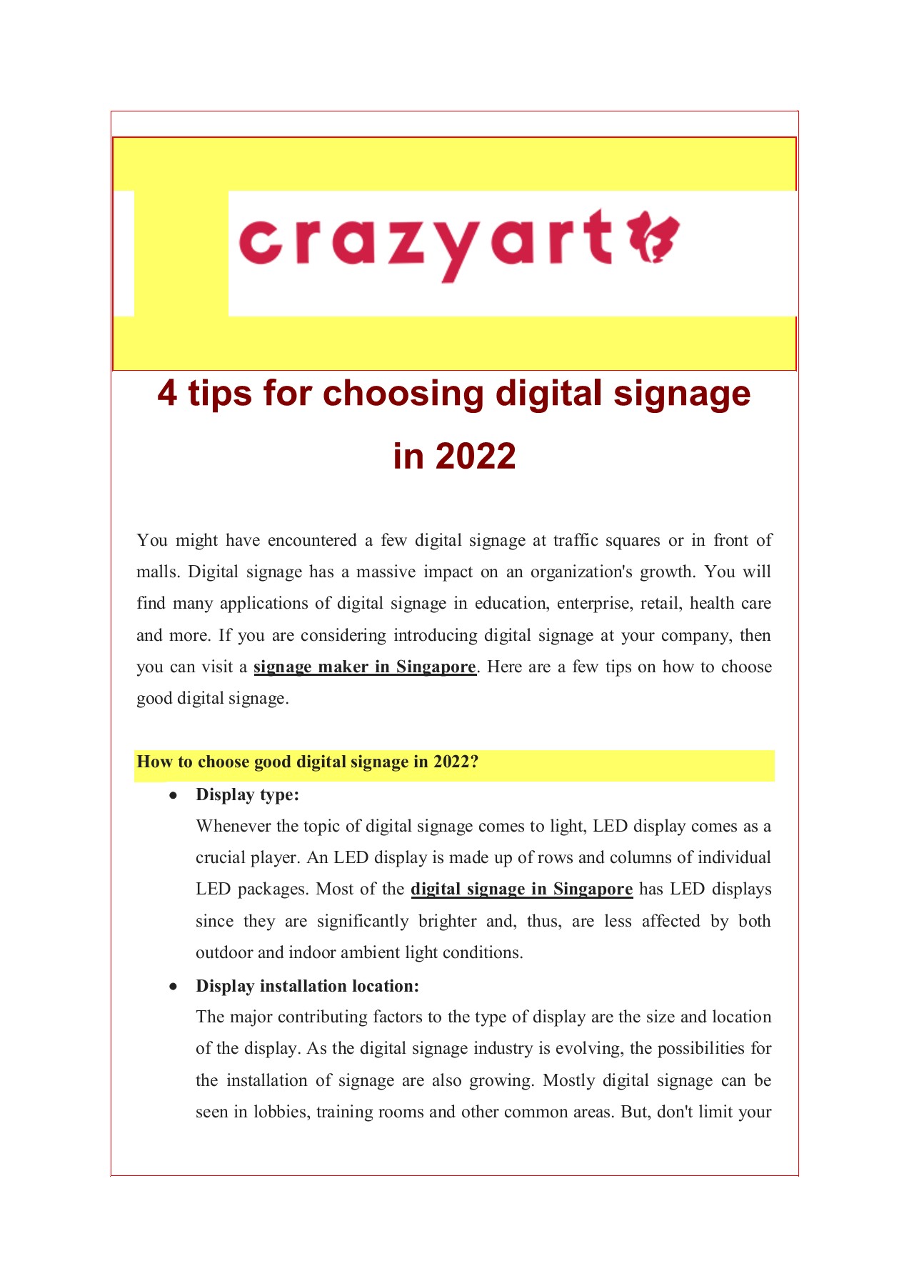 Crazy Art PDF - Crazy Art Singapore - Page 1 - 2 | Flip PDF Online ...