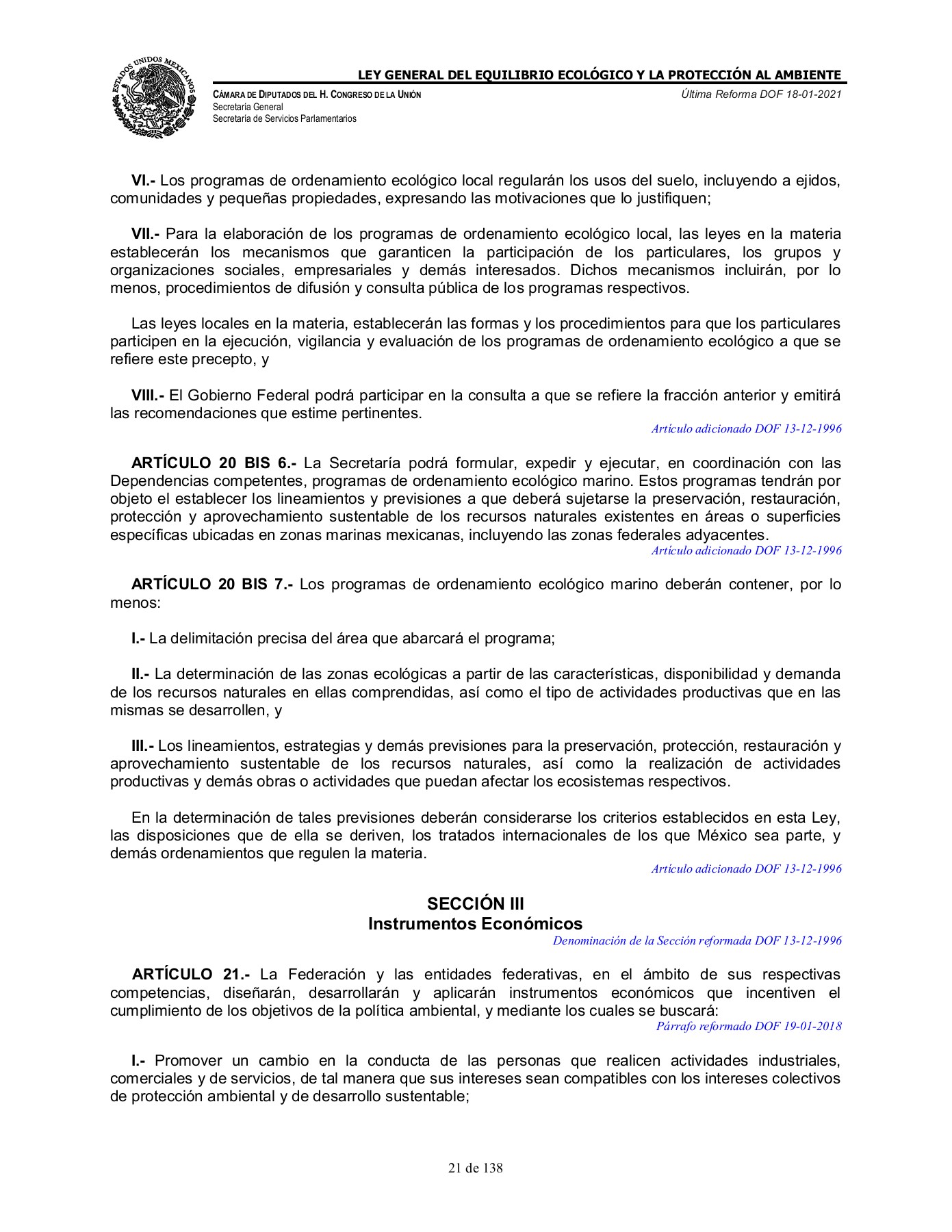 Ley General de Equilibrio Ecológico y la Protección al Ambiente (LGEEPA ...