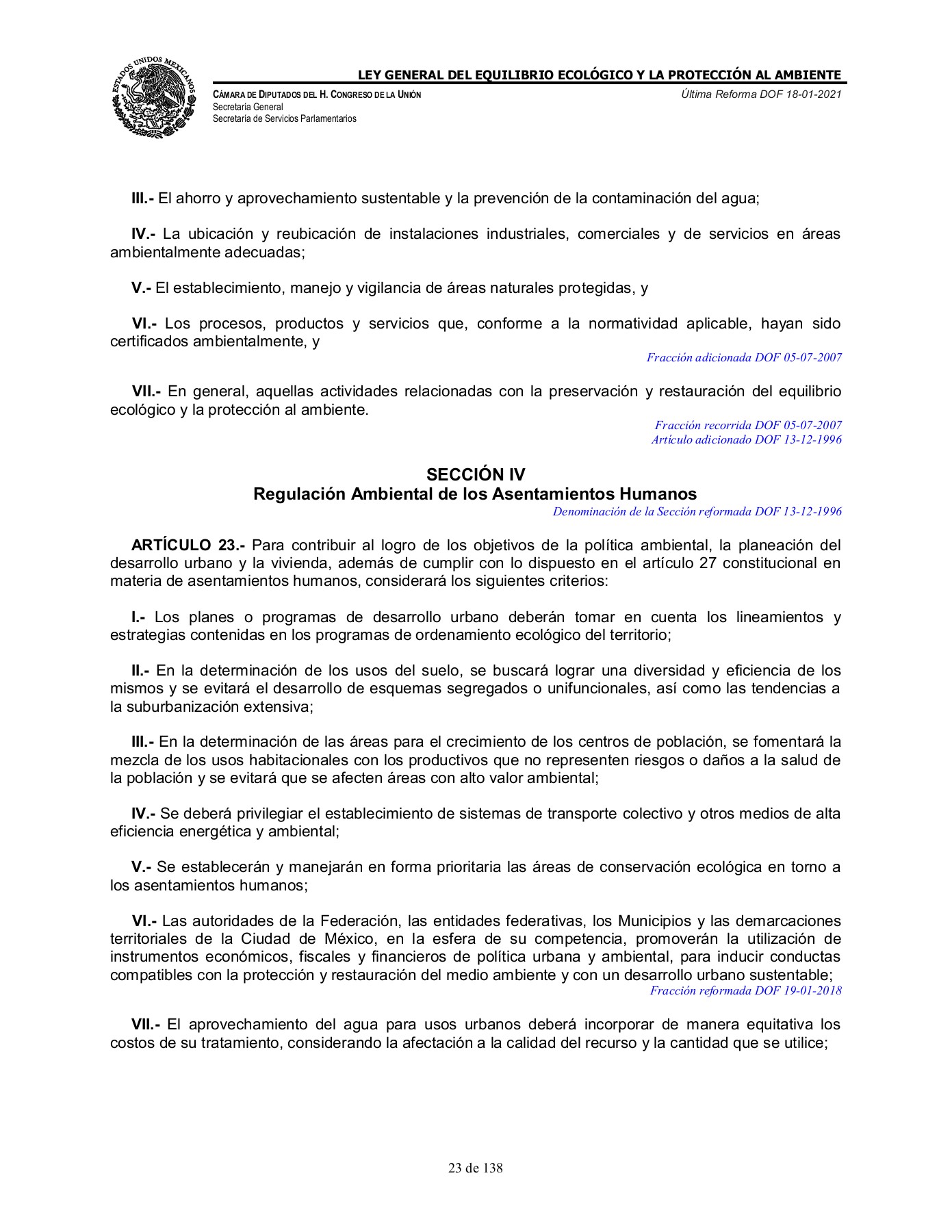 Ley General de Equilibrio Ecológico y la Protección al Ambiente (LGEEPA ...