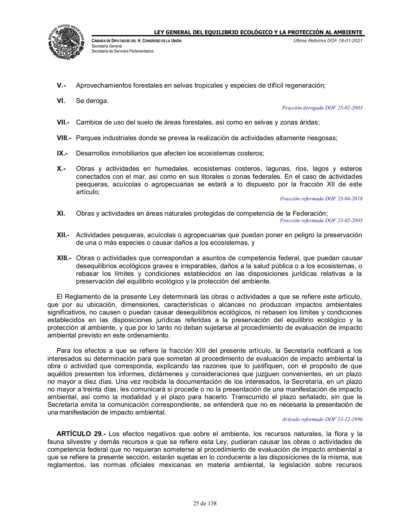 Ley General de Equilibrio Ecológico y la Protección al Ambiente (LGEEPA ...