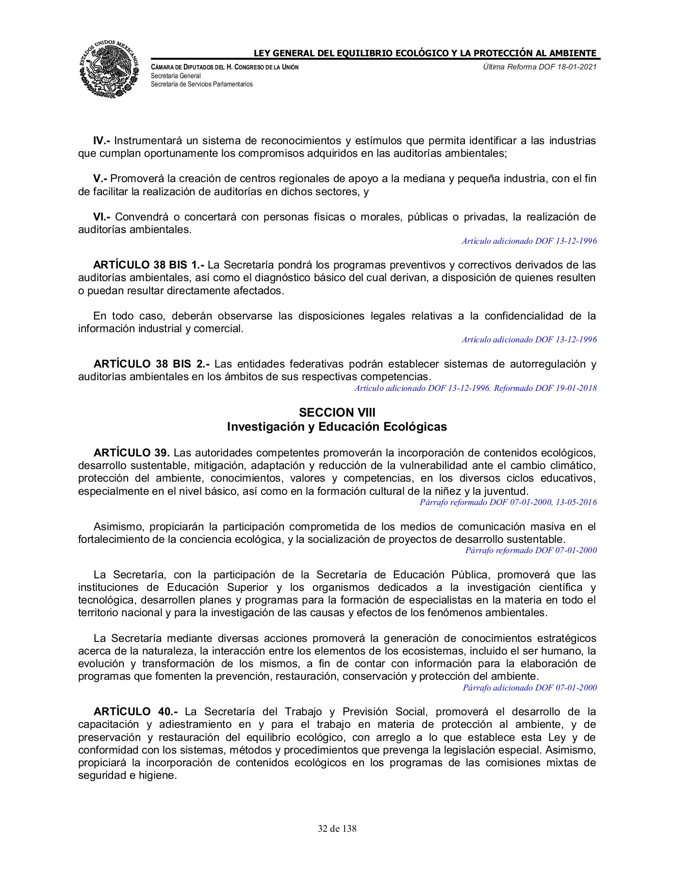 Ley General de Equilibrio Ecológico y la Protección al Ambiente (LGEEPA ...