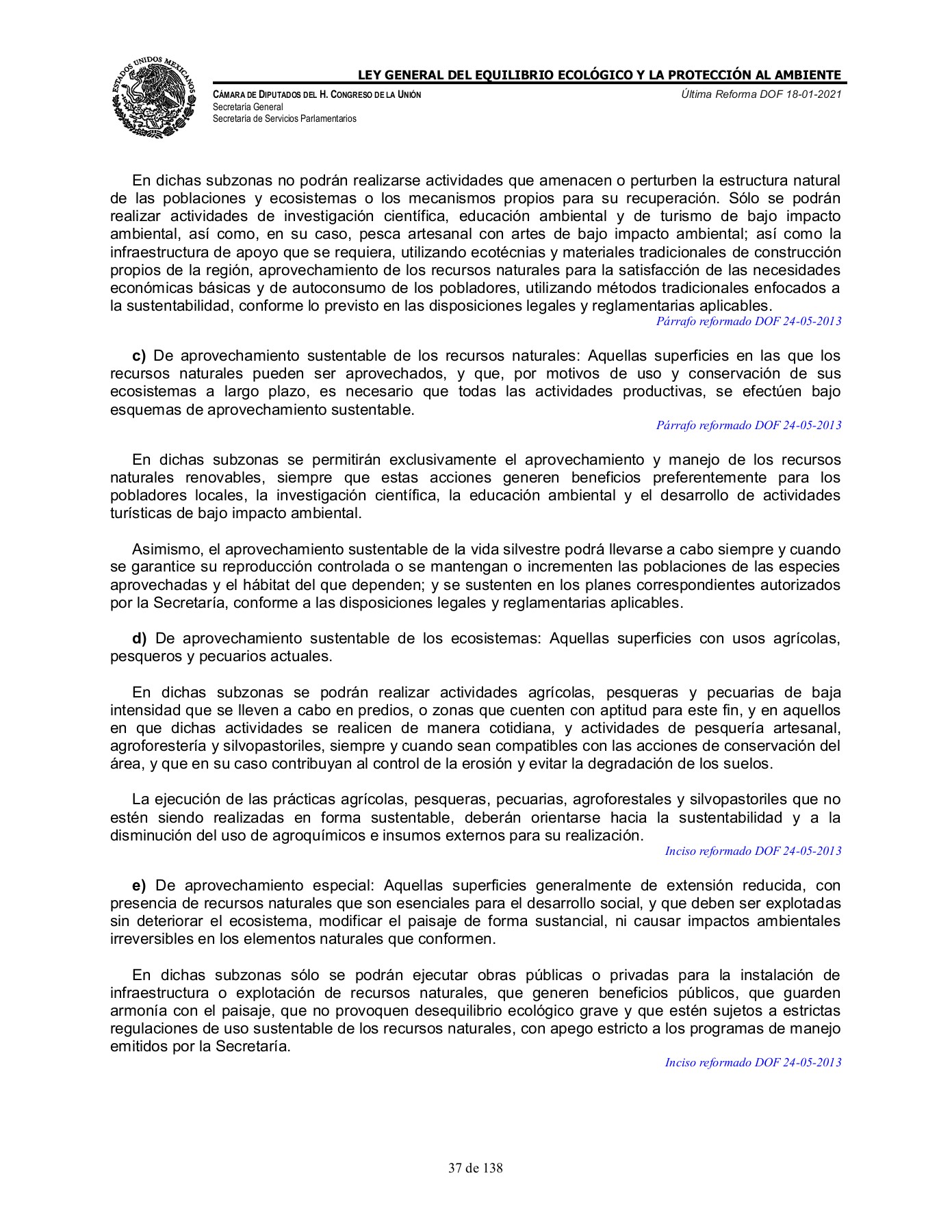 Ley General de Equilibrio Ecológico y la Protección al Ambiente (LGEEPA ...