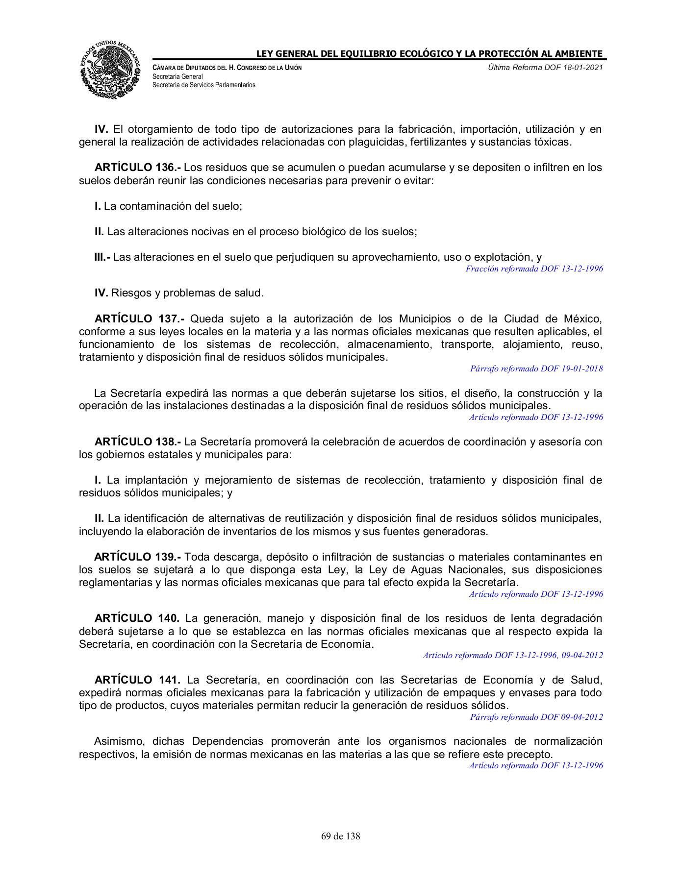 Ley General de Equilibrio Ecológico y la Protección al Ambiente (LGEEPA ...