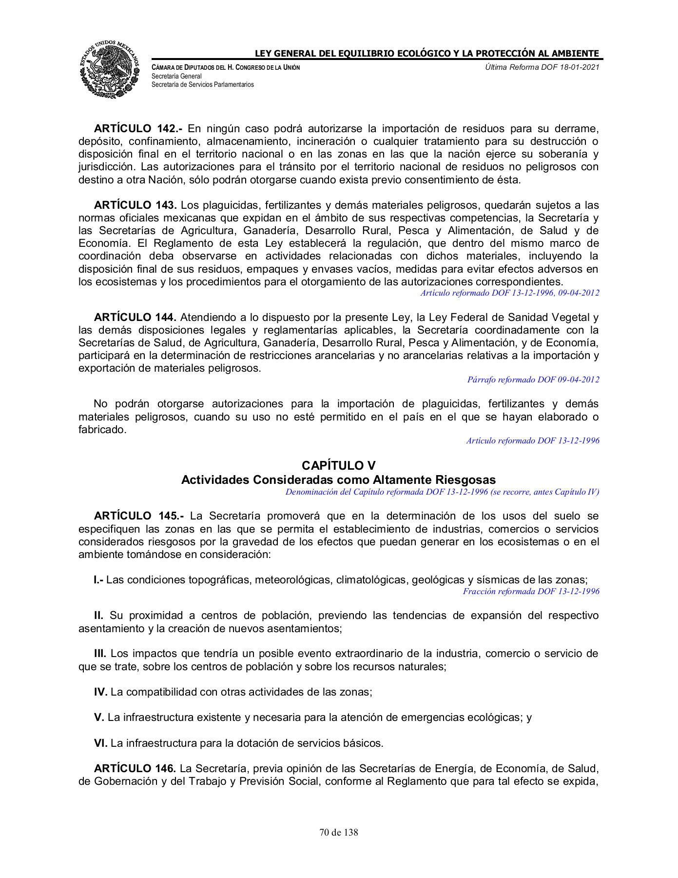 Ley General de Equilibrio Ecológico y la Protección al Ambiente (LGEEPA ...