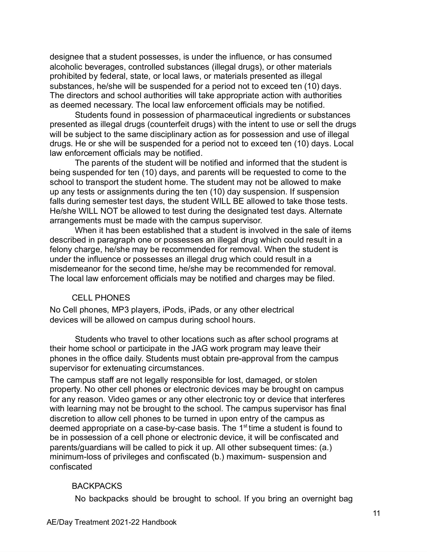 2021-2022 AE and Day Treatment Handbook - Google Docs - draconiss17 - Side 12 | Online PDF ...