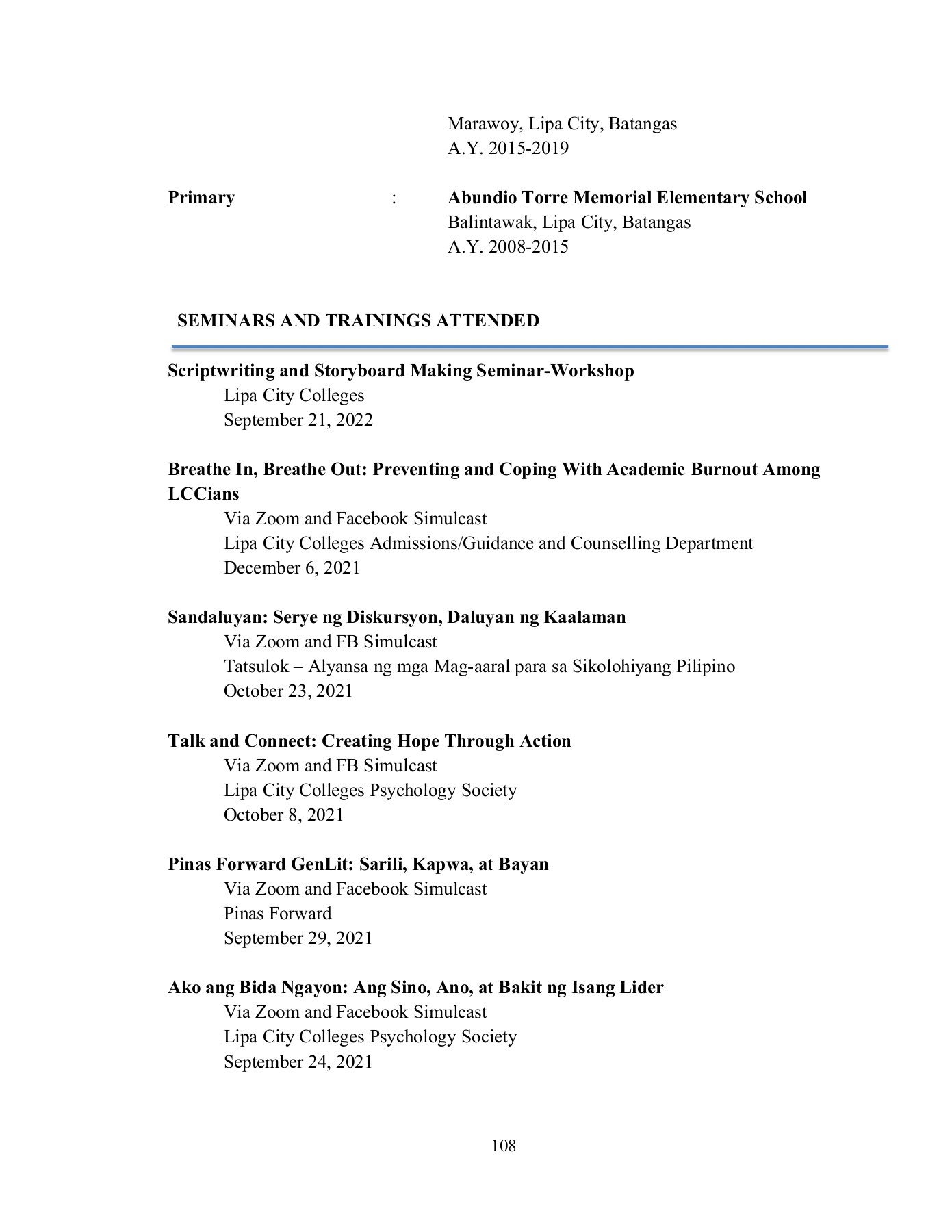 MGA SALIK NA NAKAKAAPEKTO SA PAGIGING GRADE CONSCIOUS NG MGA MAG-AARAL ...