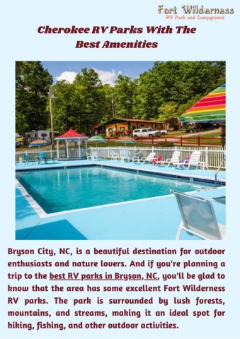A Guide To The Best RV Park In Cherokee, NC - Fort Wilderness - Page 1 ...
