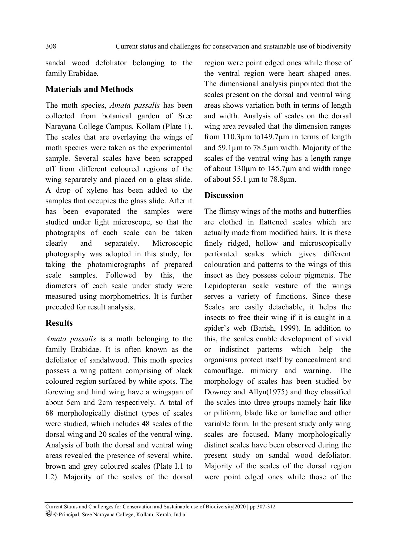 CURRENT STATUS AND CHALLENGES FOR CONSERVATION AND SUSTAINABLE USE OF ...