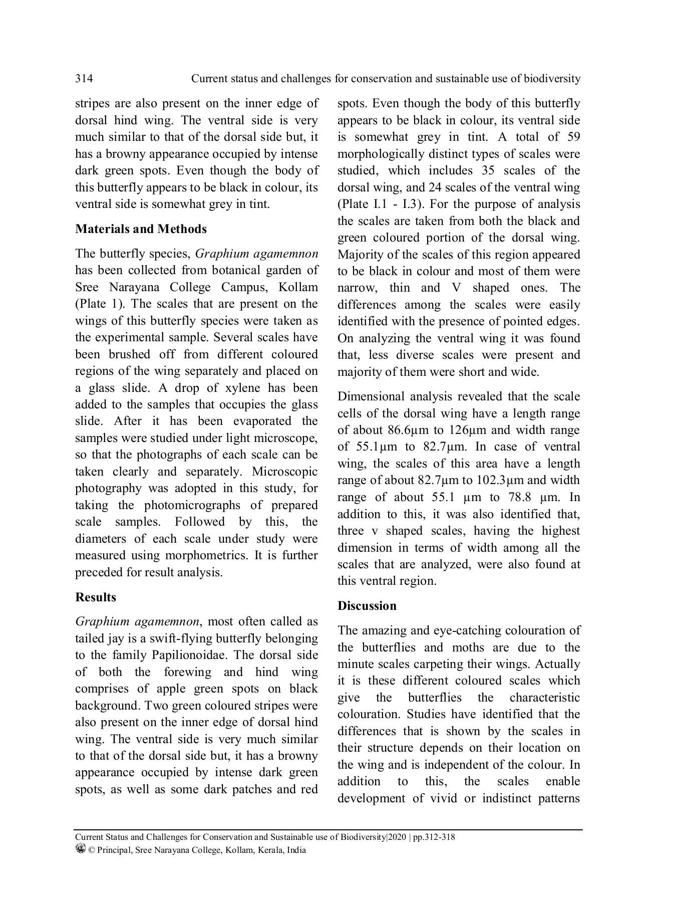 CURRENT STATUS AND CHALLENGES FOR CONSERVATION AND SUSTAINABLE USE OF ...