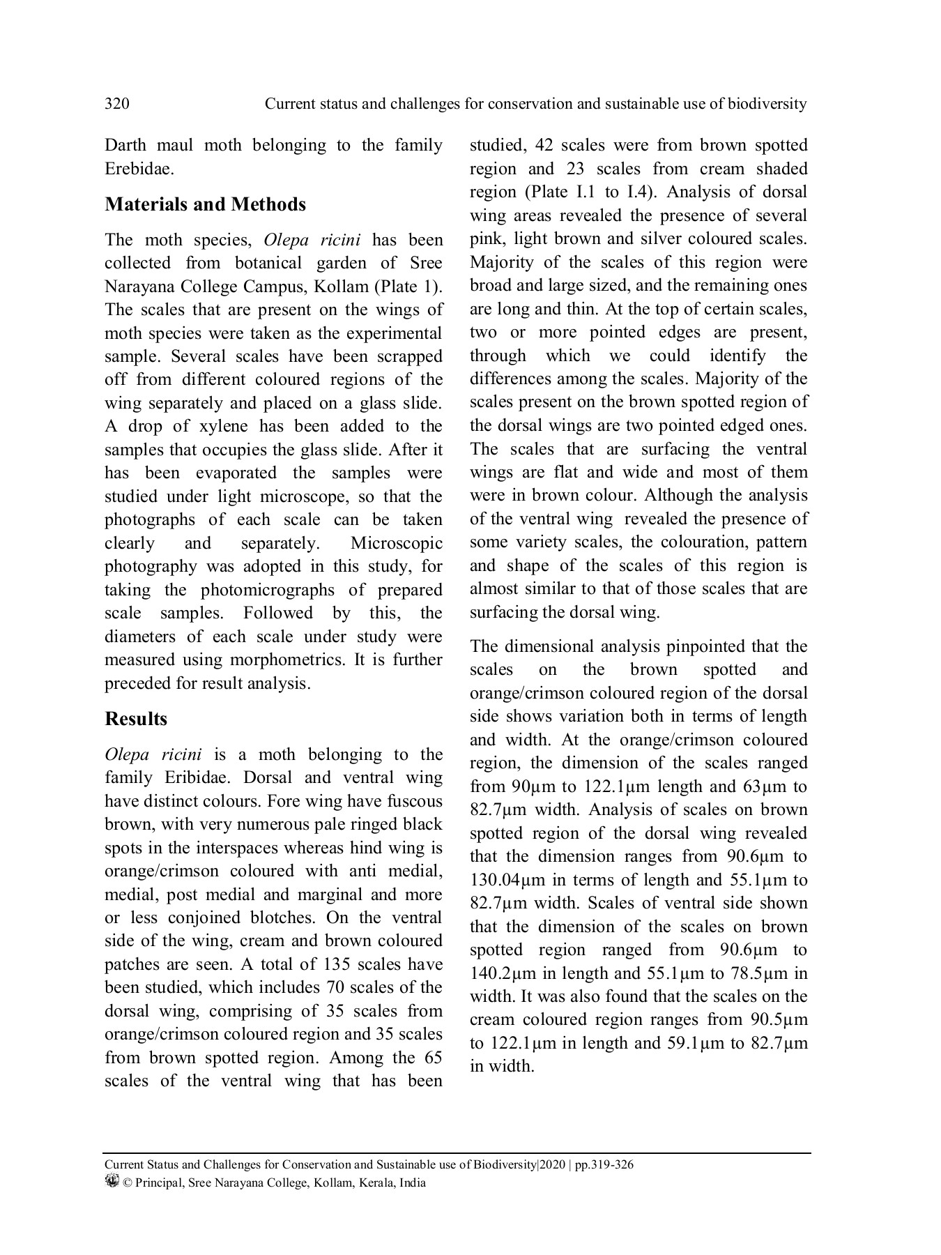 CURRENT STATUS AND CHALLENGES FOR CONSERVATION AND SUSTAINABLE USE OF ...