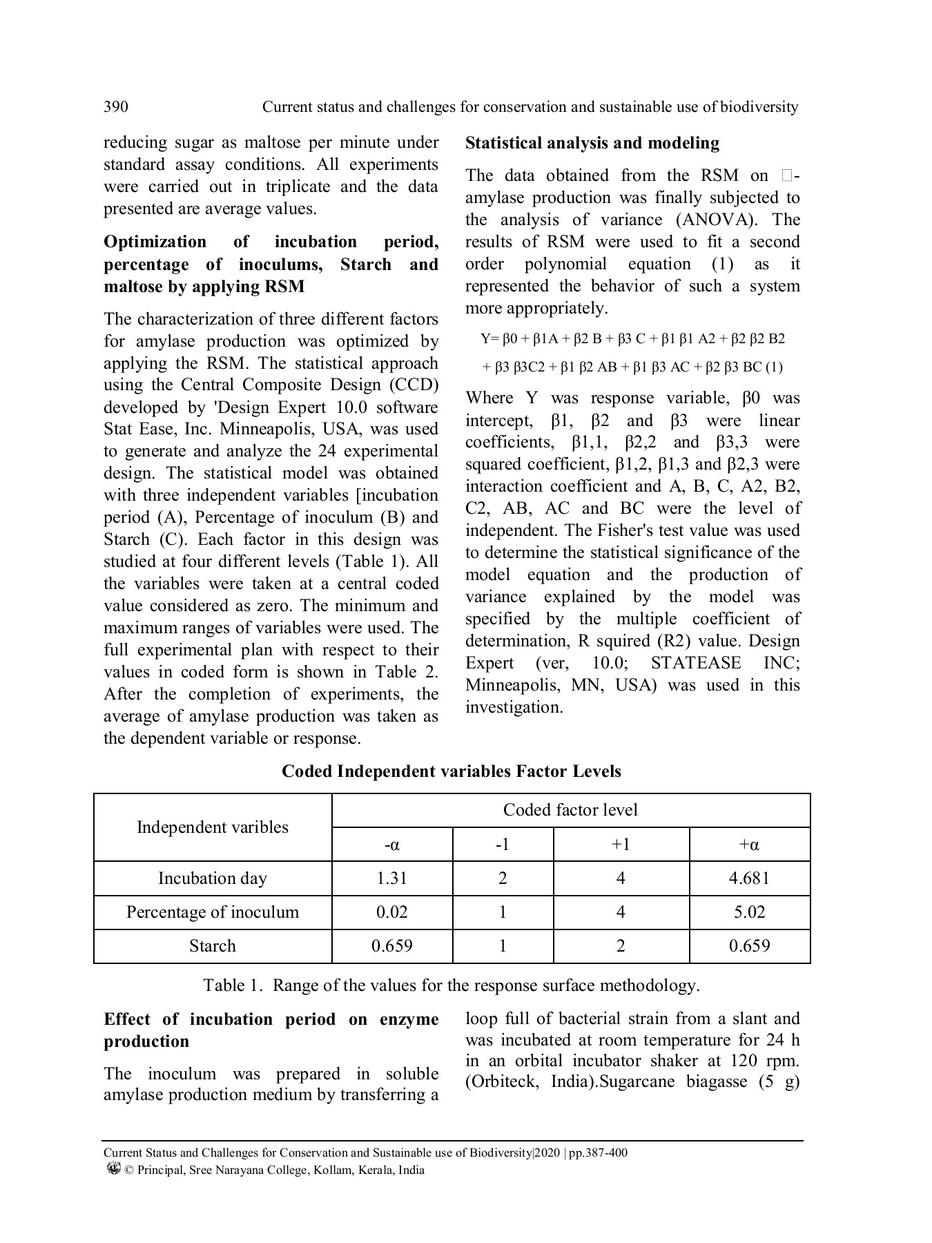 CURRENT STATUS AND CHALLENGES FOR CONSERVATION AND SUSTAINABLE USE OF ...