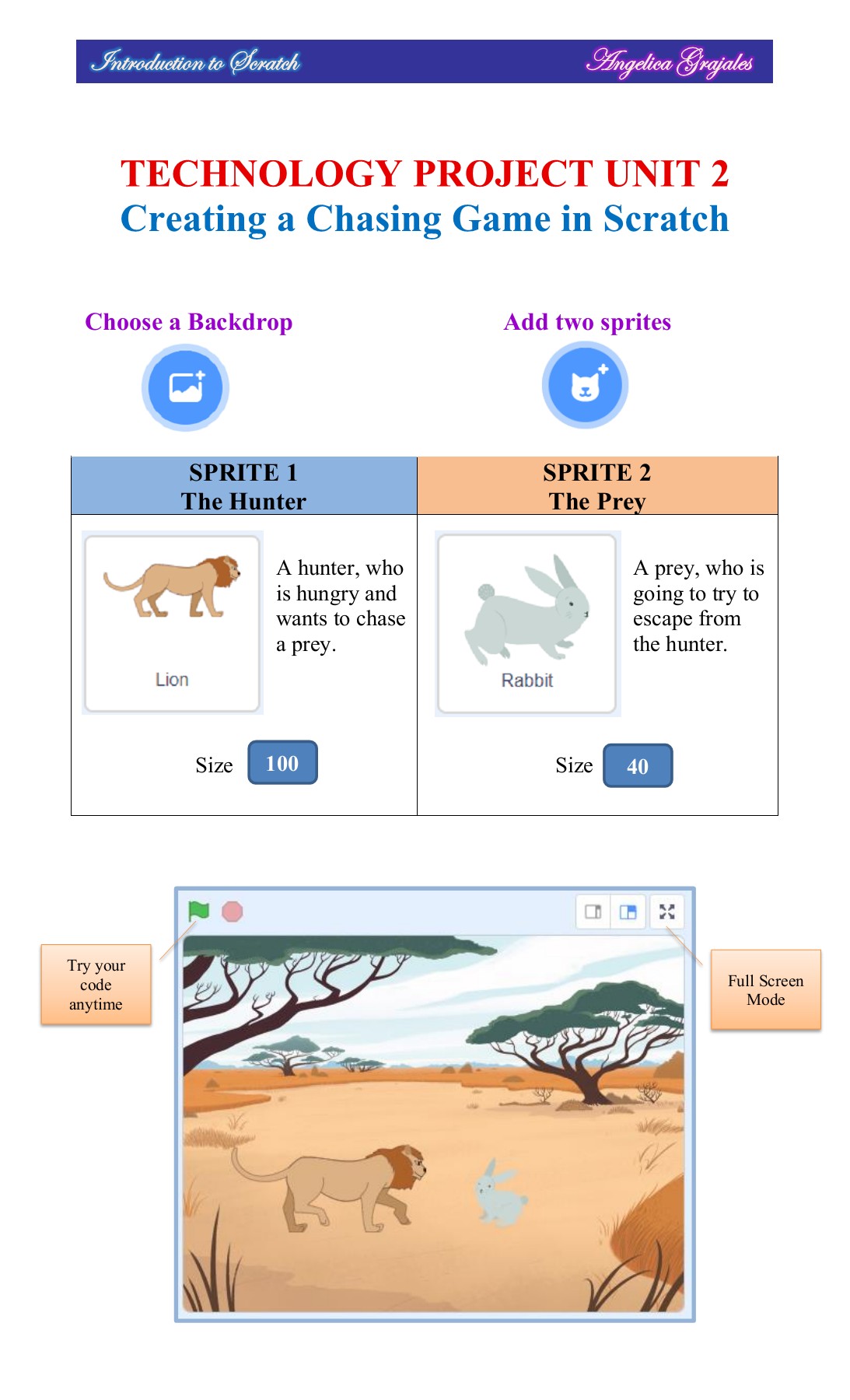 Creating a Chasing Game on Scratch - angelluzg - Page 1 - 3 | Flip PDF ...