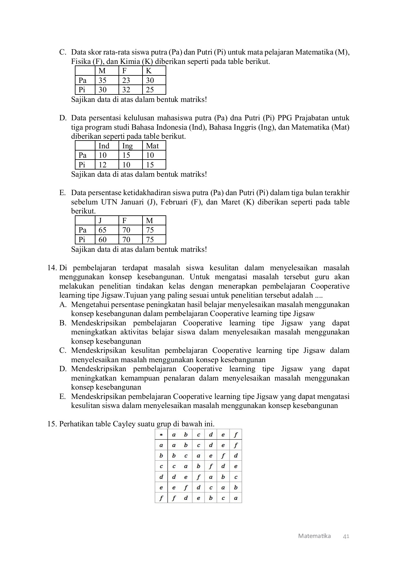 Pengayaan PGDK Matematik-SMP - roti tawar - Halaman 47 | PDF Online ...
