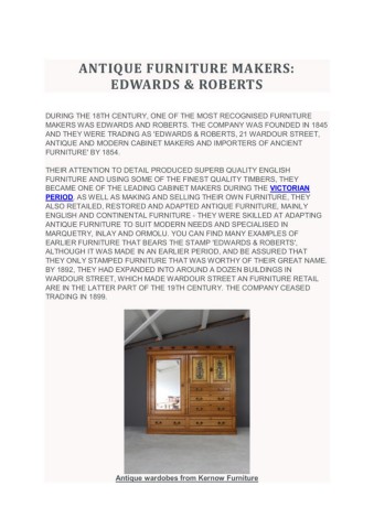 antique furniture store