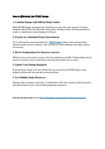 PCNSE Dumps