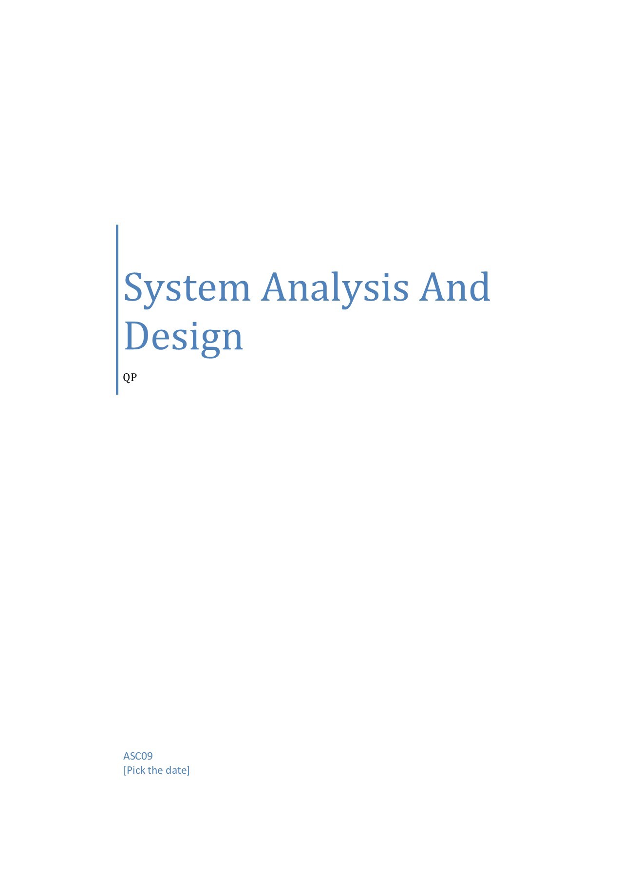 System Analysis And Design - bca - Page 1 - 9 | Flip PDF Online | PubHTML5
