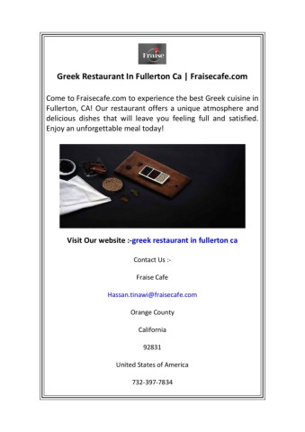 Greek Restaurant In Fullerton Ca Fraisecafe.com