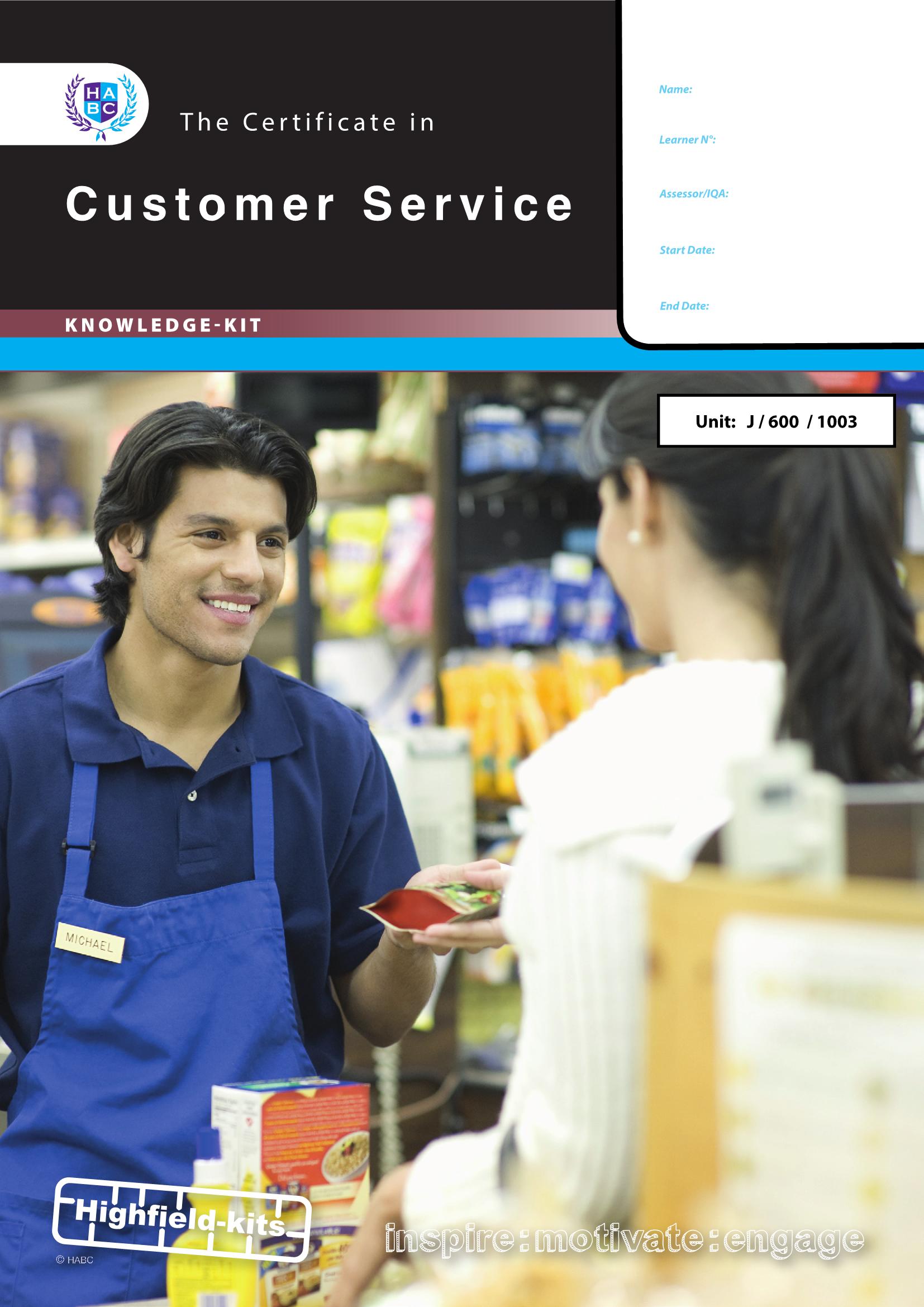 EKIT Customer Service Cert Unit 1 - J-600-1003 TB - Challenge-trg ...