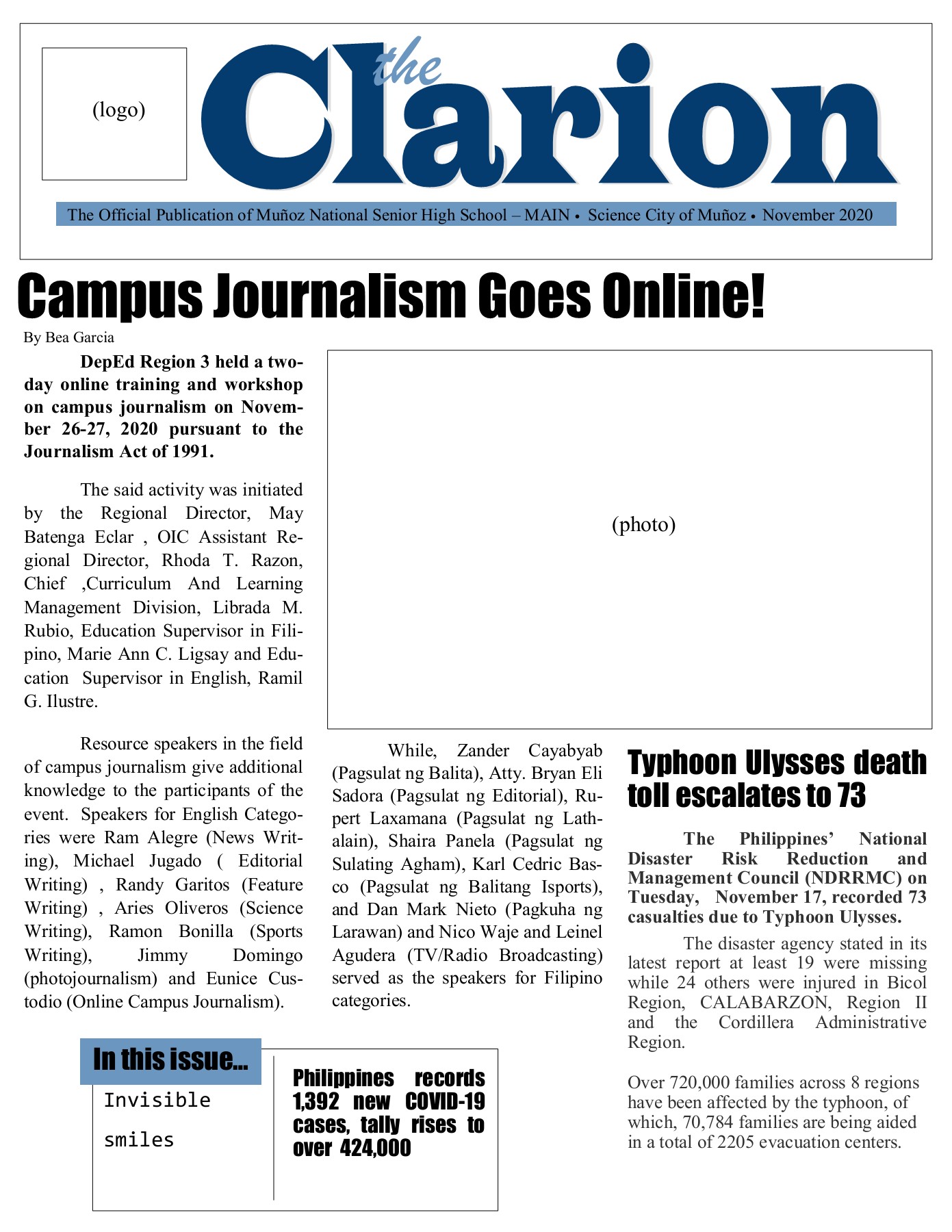 the-clarion - Bea Garcia - Page 1 - 3 | Flip PDF Online | PubHTML5