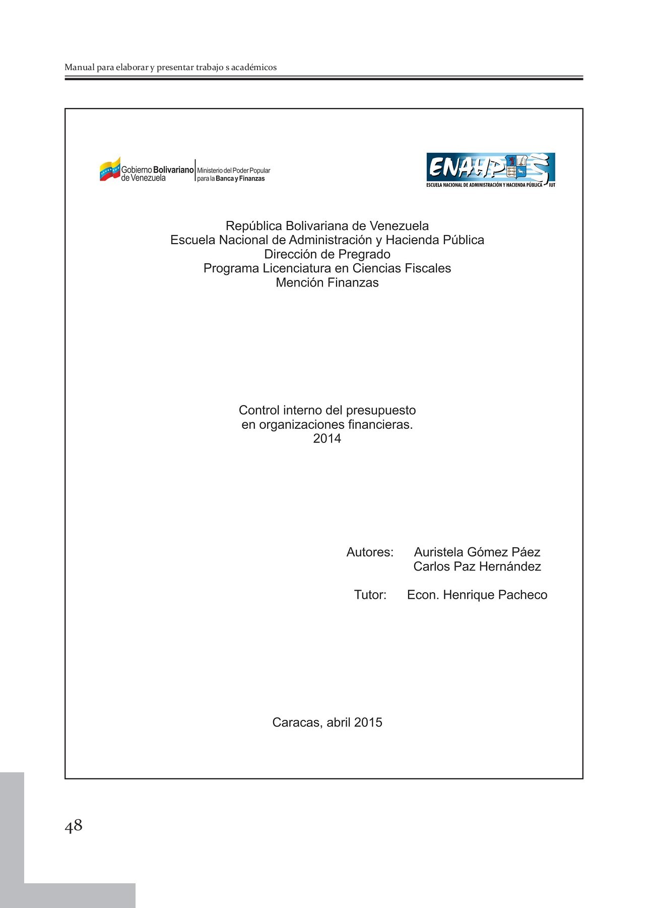 MANUAL ENAHP 2017. - servidorpublicoenahp - Página 49 | Flip PDF en ...