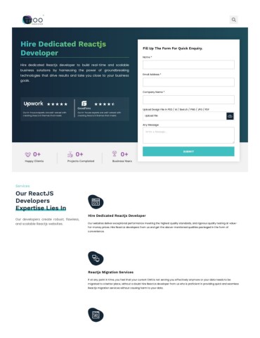 Hire Dedicated ReactJS Developers form TRooInbound