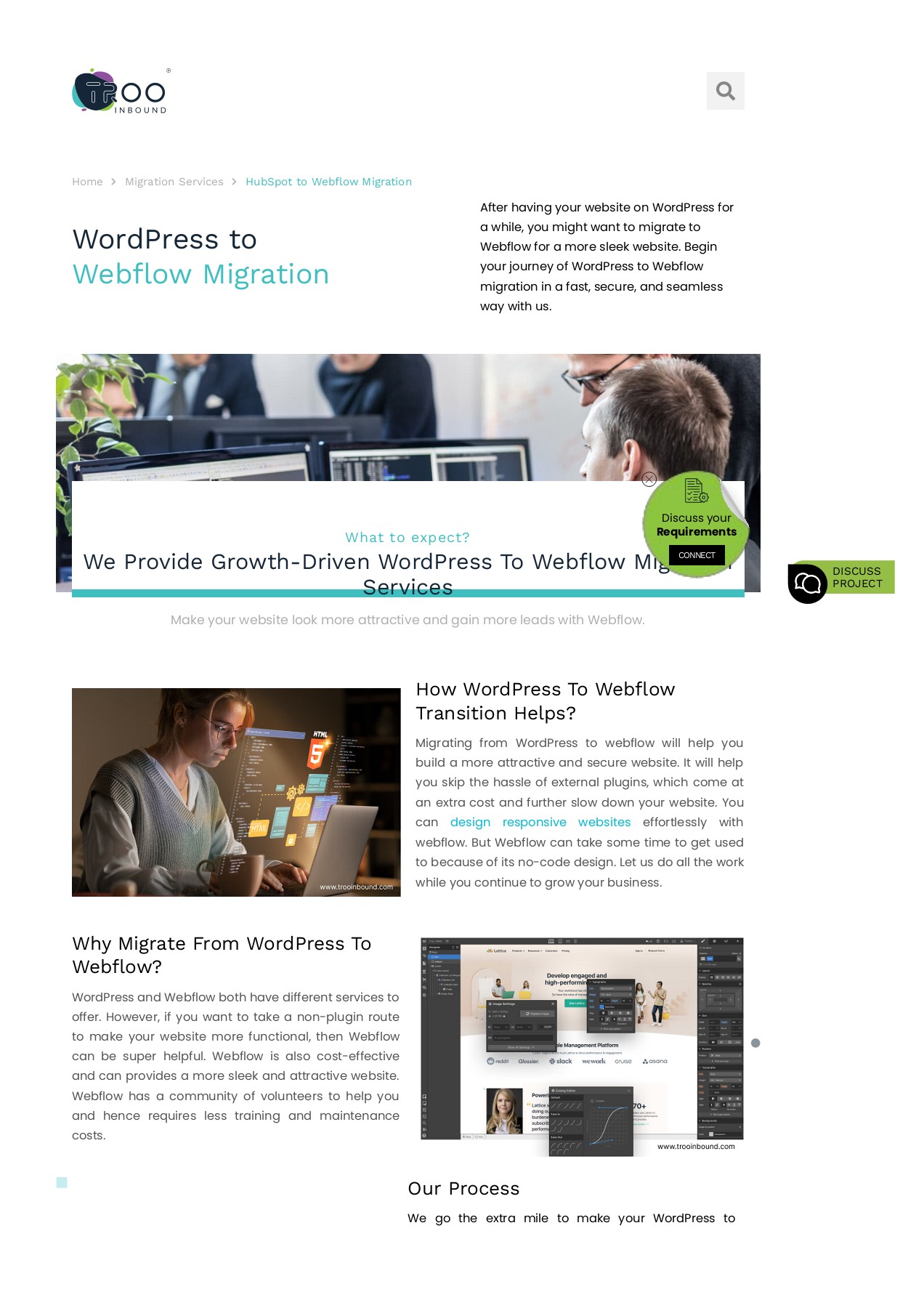 WordPress to Webflow Migration Services - TRooInbound - hardik.trooinbound - Page 1 | Flip PDF ...