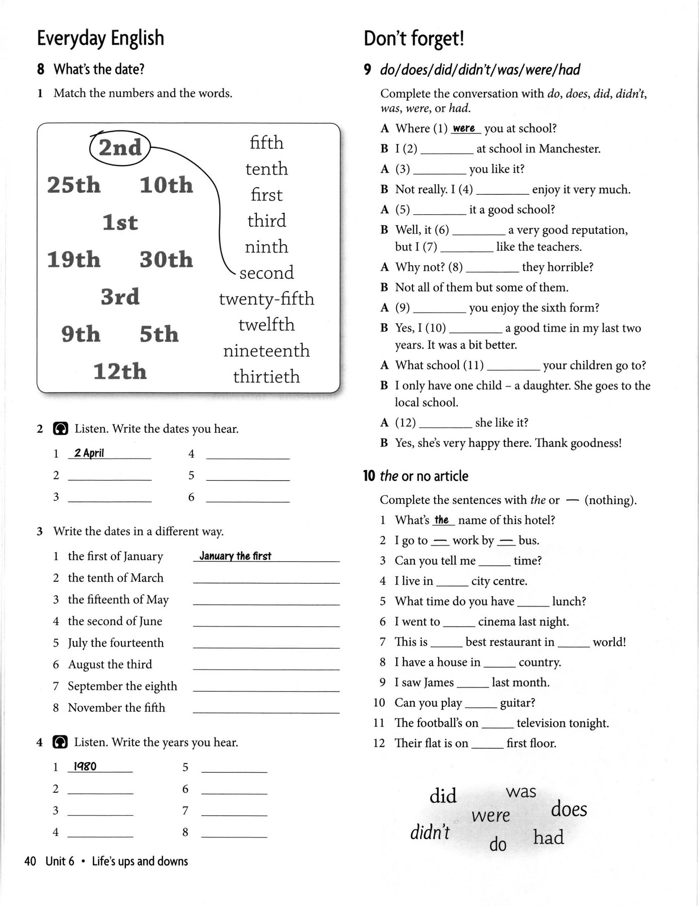 New Headway Elementary Work Book - yasminp - Page 41 | Flip PDF Online ...