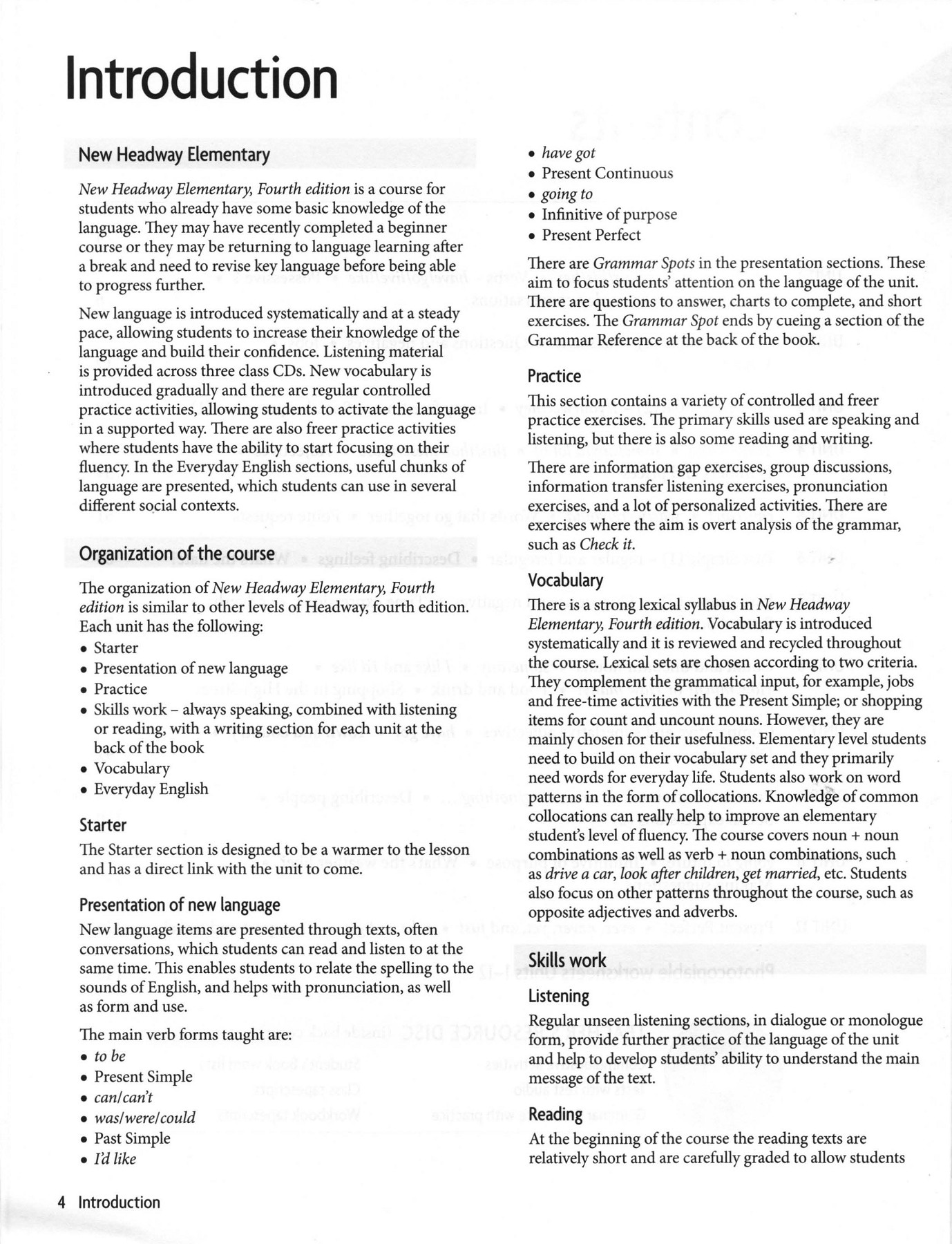 New Headway Elementary Teachers' Book - yasminp - Page 4 | Flip PDF ...