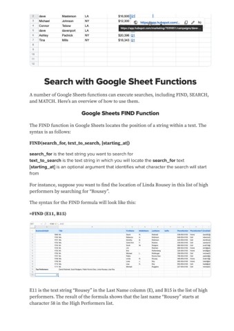 How To Search Google Spreadsheet - Jeffery Terhune - Page 13 | Flip PDF Online | PubHTML5