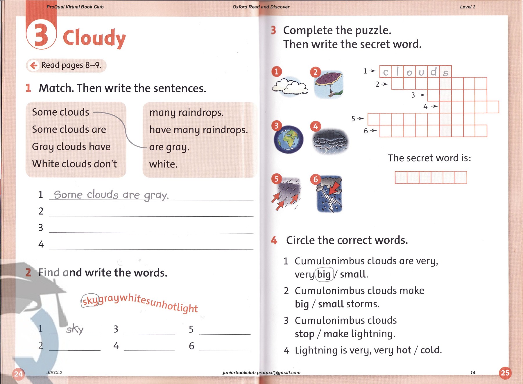 Sunny and Rainy (Oxford Read and Discover L2) - juniorbookclub.m03.pq ...