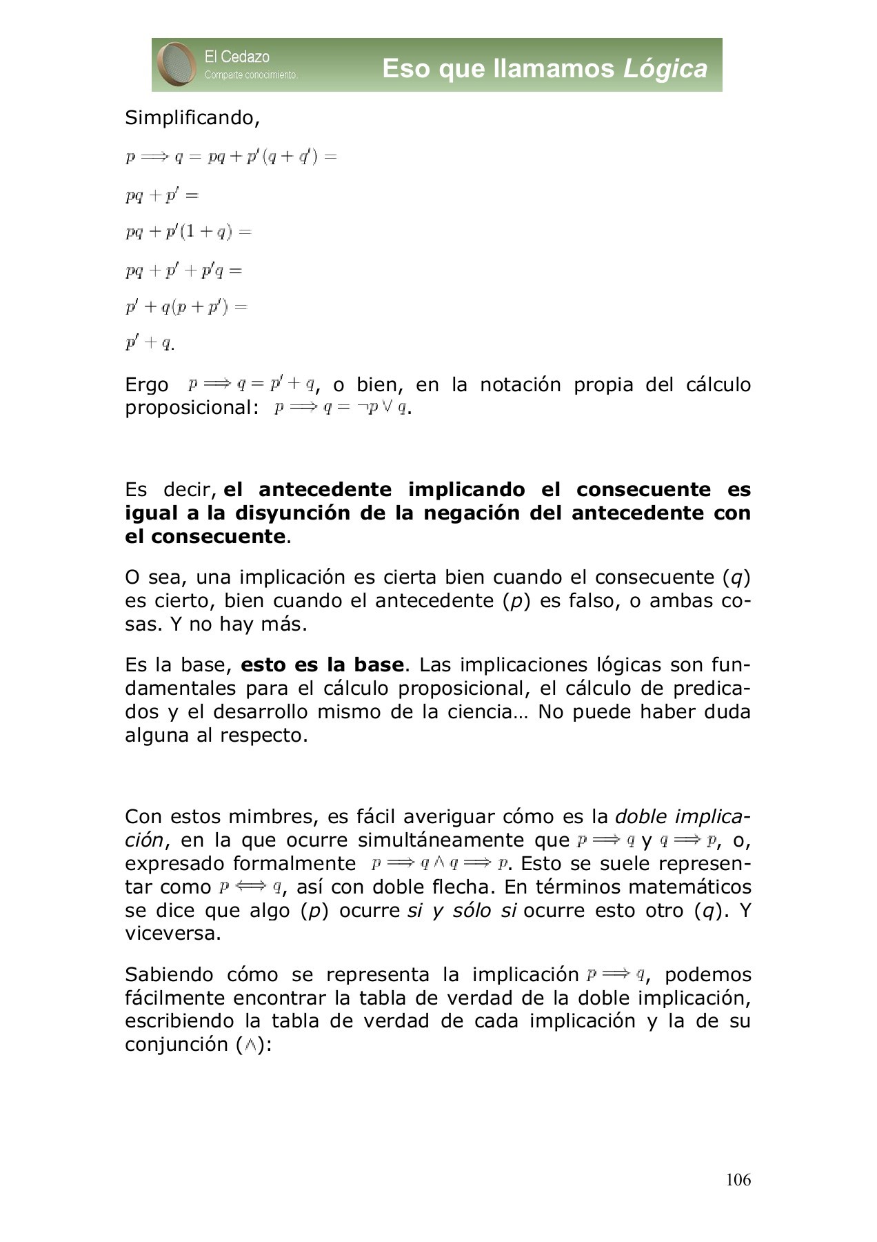 Eso que llamamos Logica - Ciencia Solar - Literatura científica ...