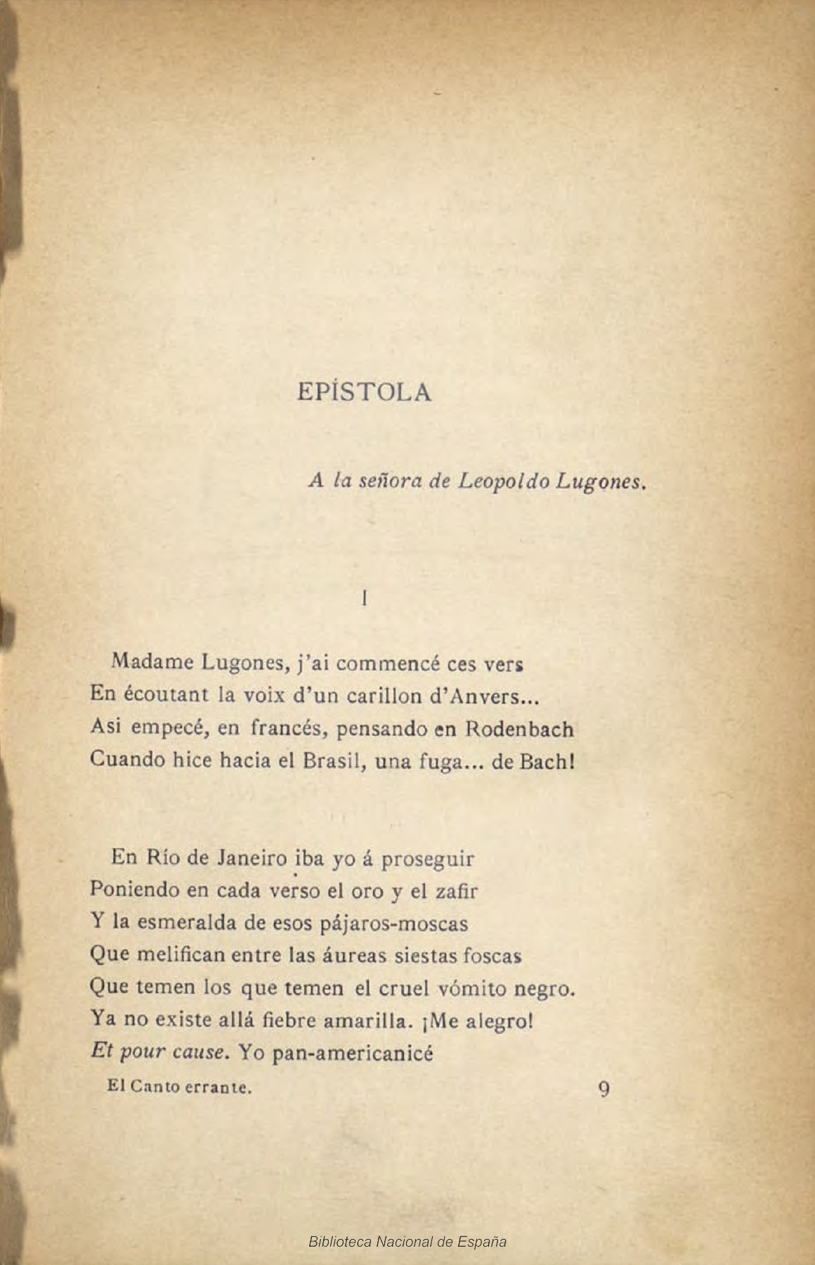 El canto errante - Rubén Darío - Ciencia Solar - Literatura científica ...