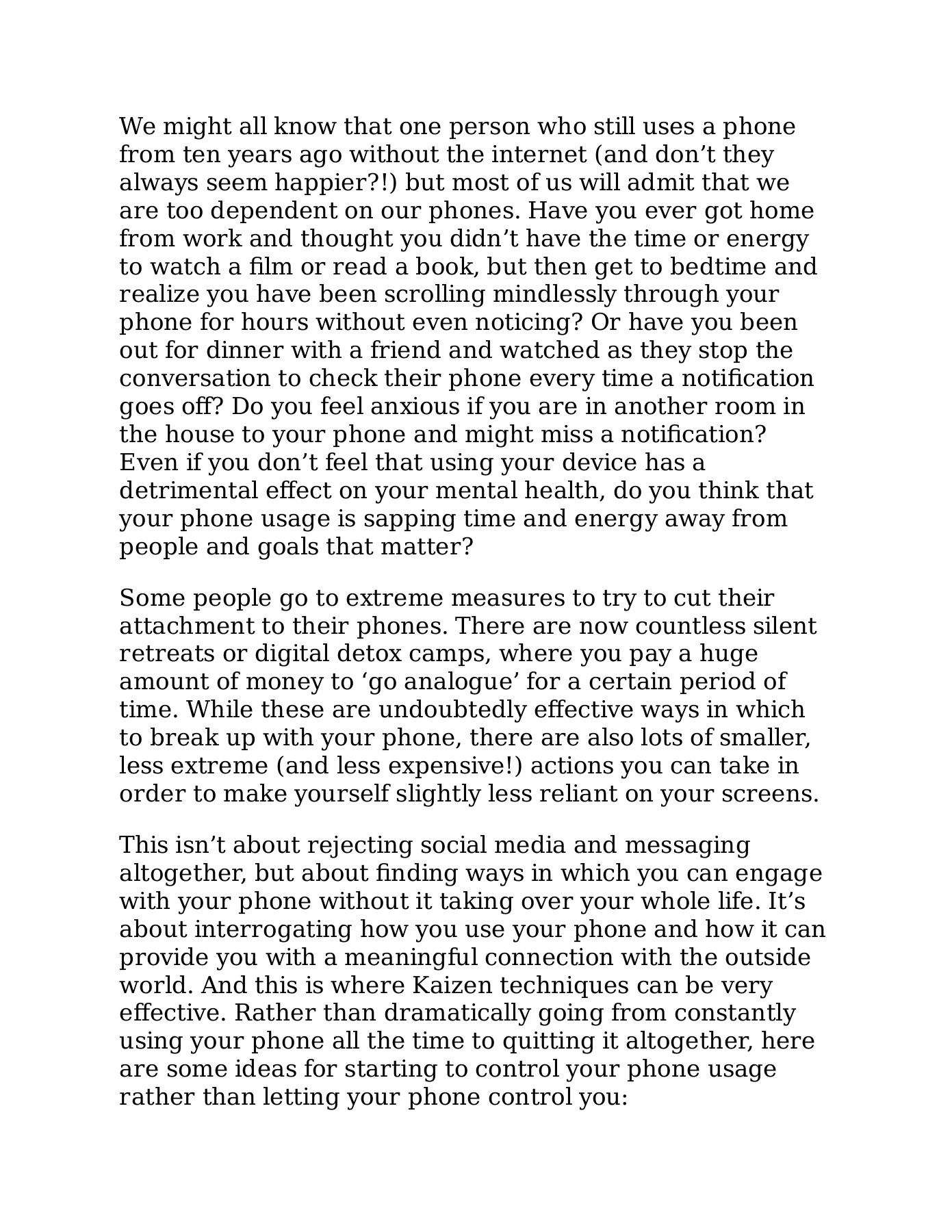 Kaizen - The Japanese Method for Transforming Habits, One Small Step at ...