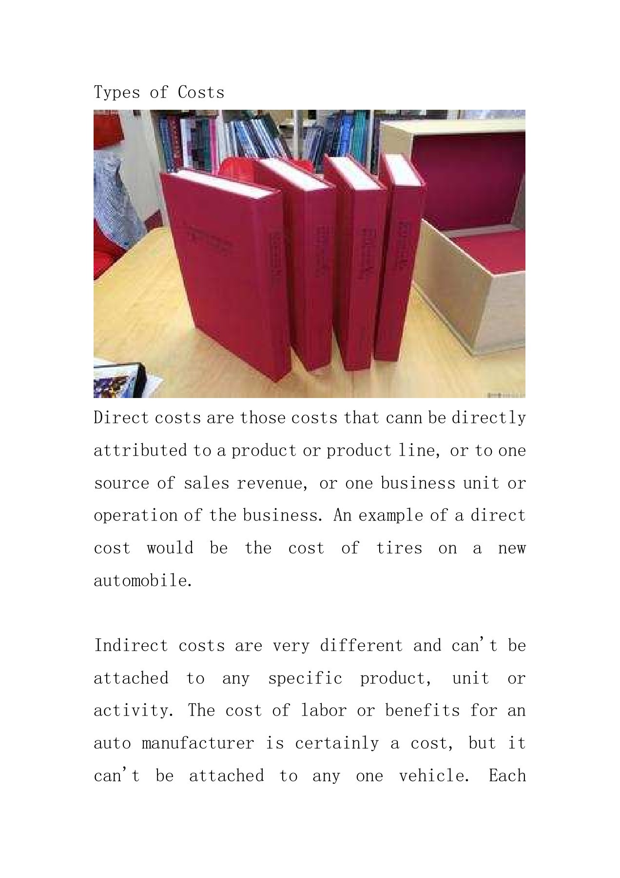 Types of Costs - daisy - Page 1 - 3 | Flip PDF Online | PubHTML5