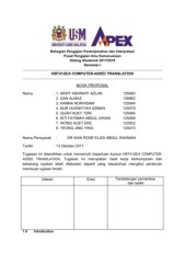 HBT412E BOOK PROPOSAL - wongsueyerz - Muka Surat 1 - 3 | Membalik PDF ...