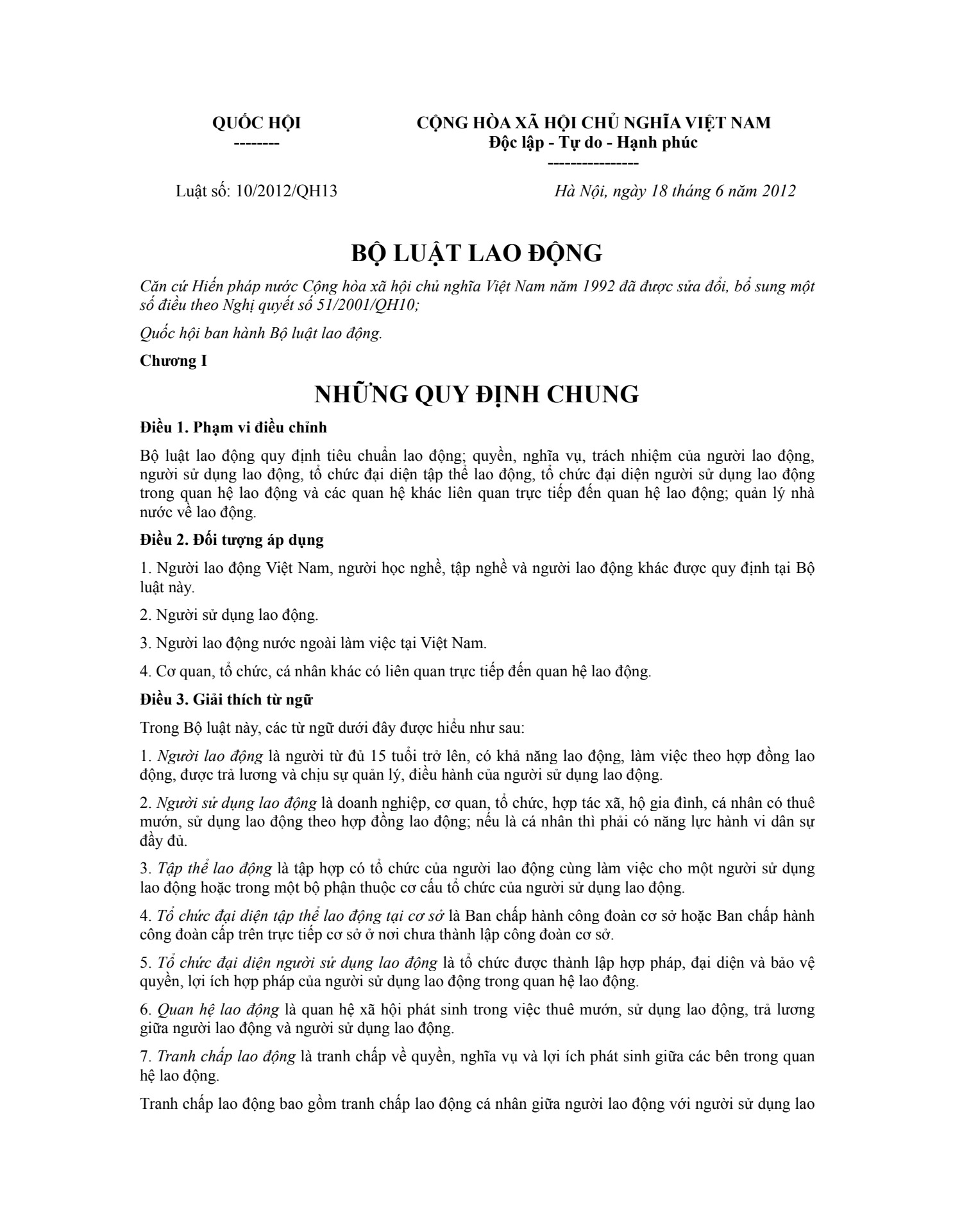 bo-luat-lao-dong - THƯ VIỆN TRƯỜNG TIỂU HỌC HIỆP LỰC - HUYỆN NINH GIANG - TỈNH HẢI DƯƠNG - Trang ...