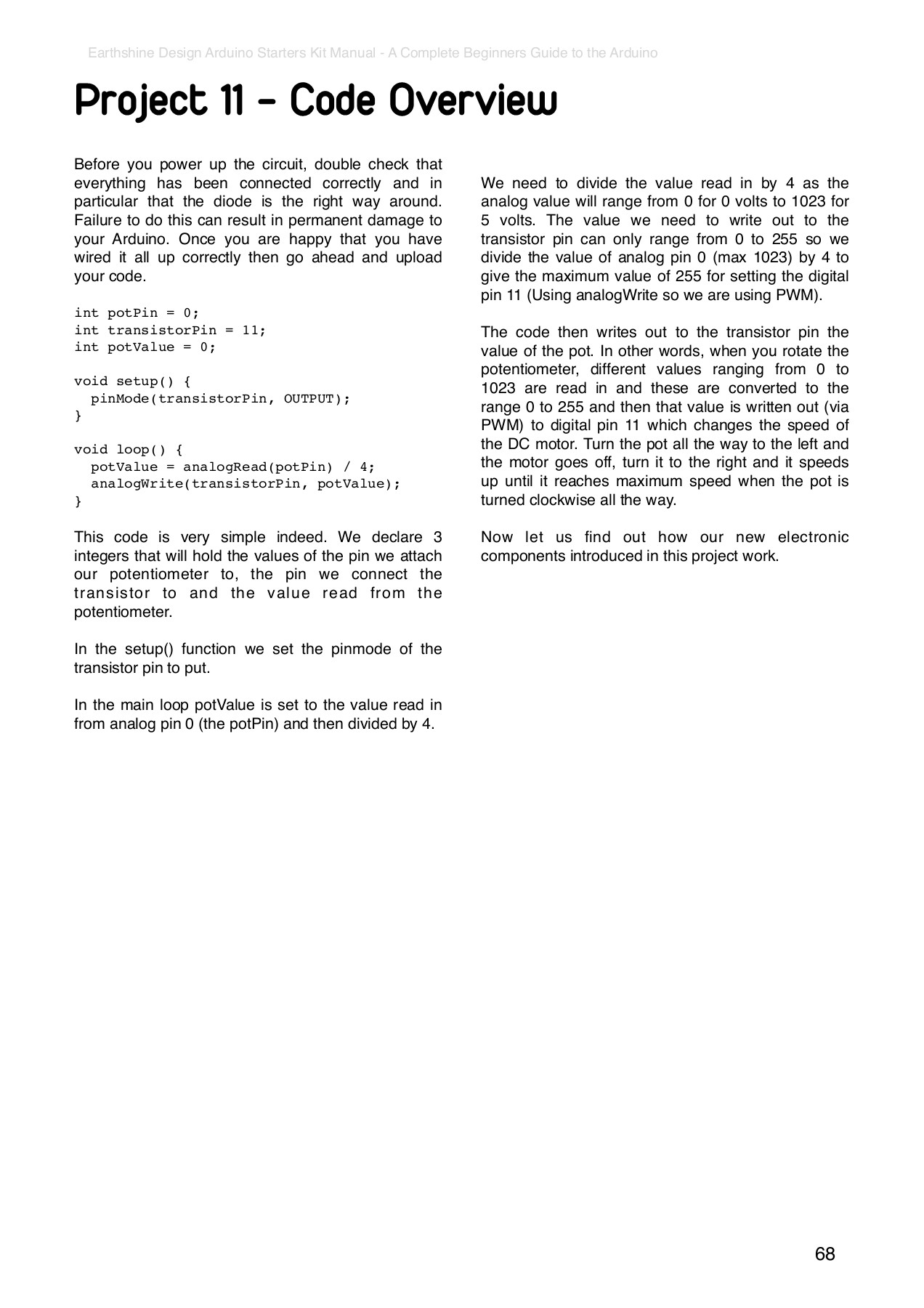 Arduino Starter Kit Manual - Rotary International D2420 - Page 68 ...