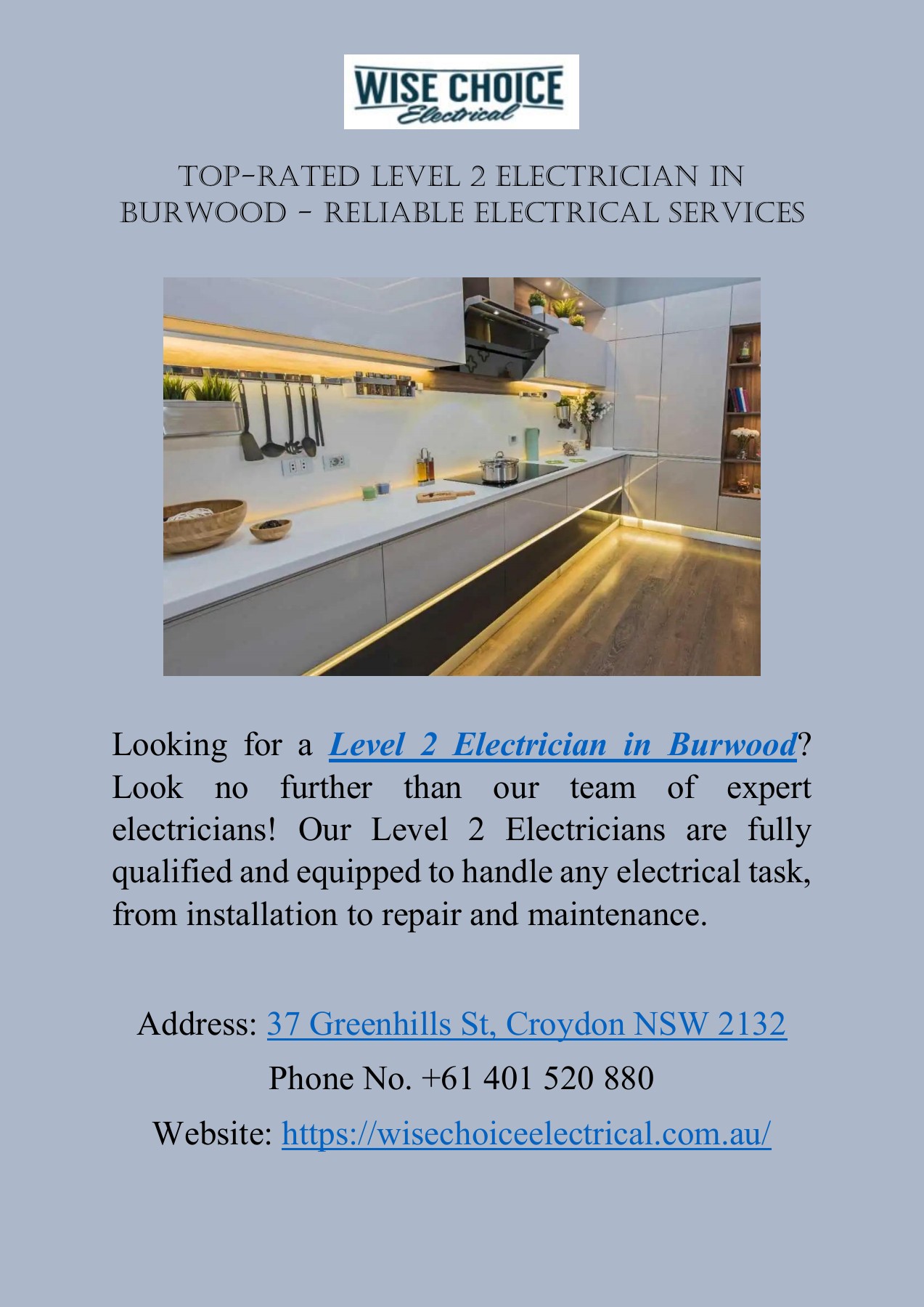 Level 2 Electrician Alexandria and Burwood - Wise Choice Electrical - Page 2 | Flip PDF Online ...