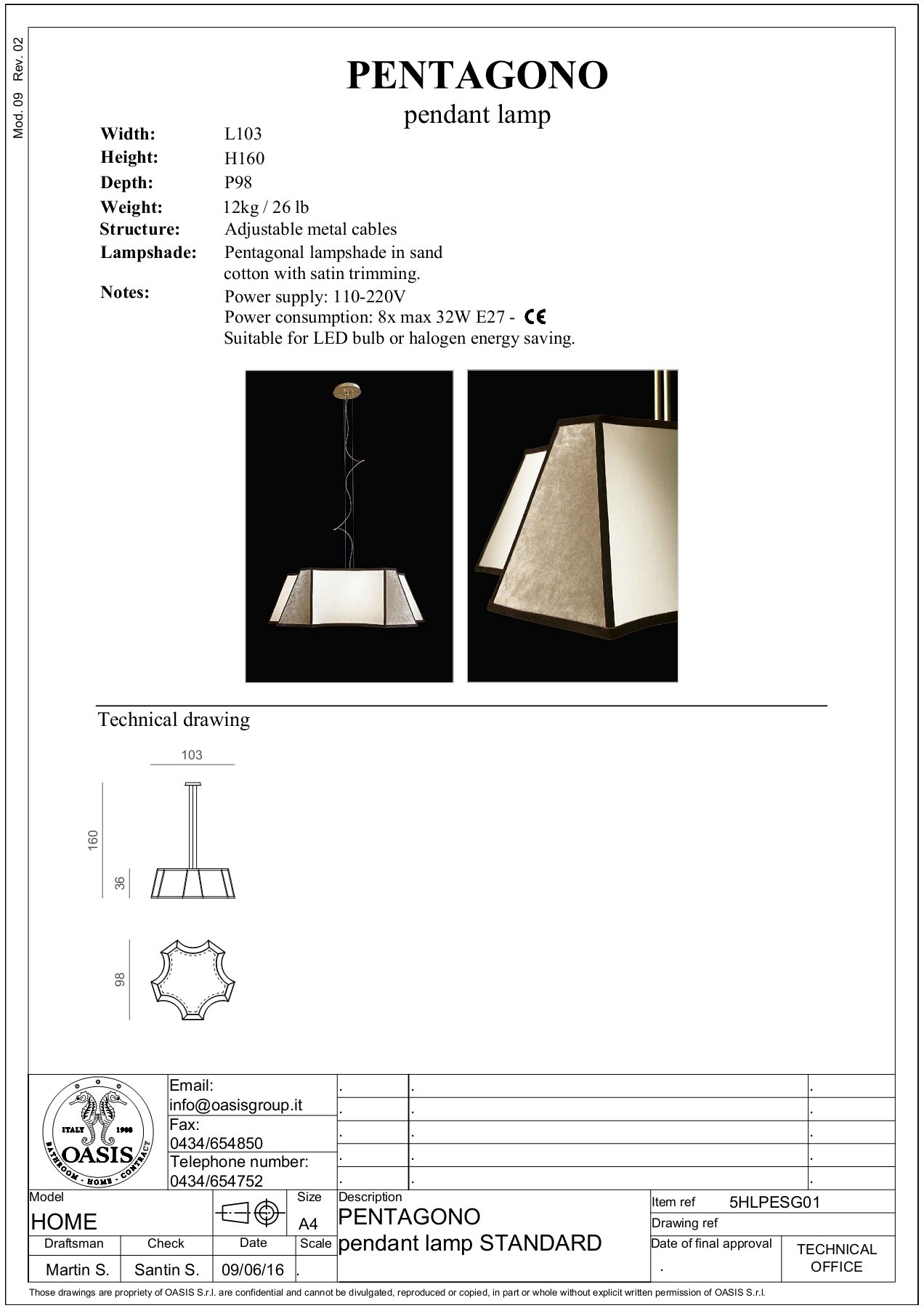 PENTAGONO standard_Technical sheet - oladapo - Page 1 - 1 | Flip PDF ...