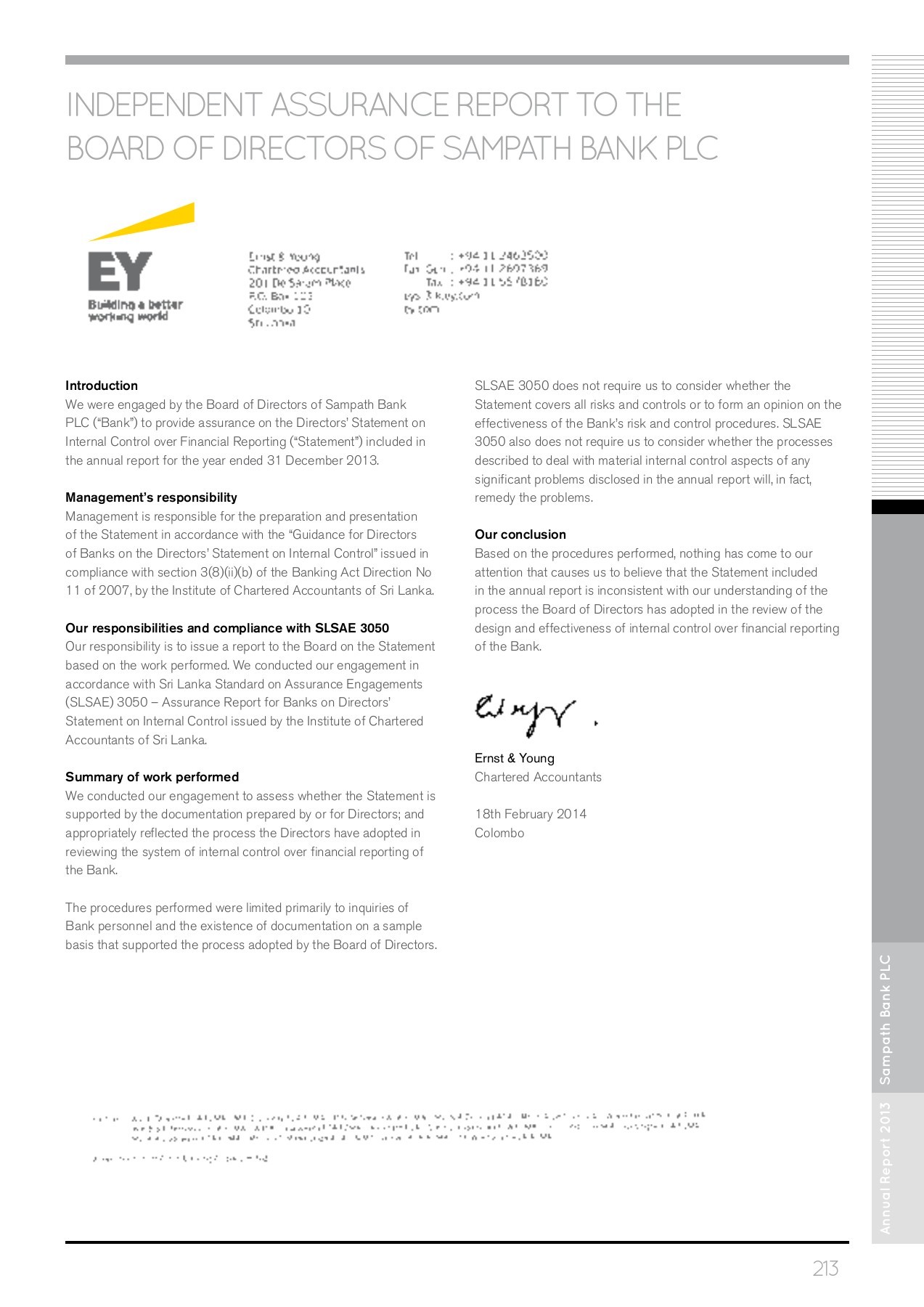 Sampath Bank | Annual Report 2013 - prabathds13 - Page 215 | Flip PDF ...